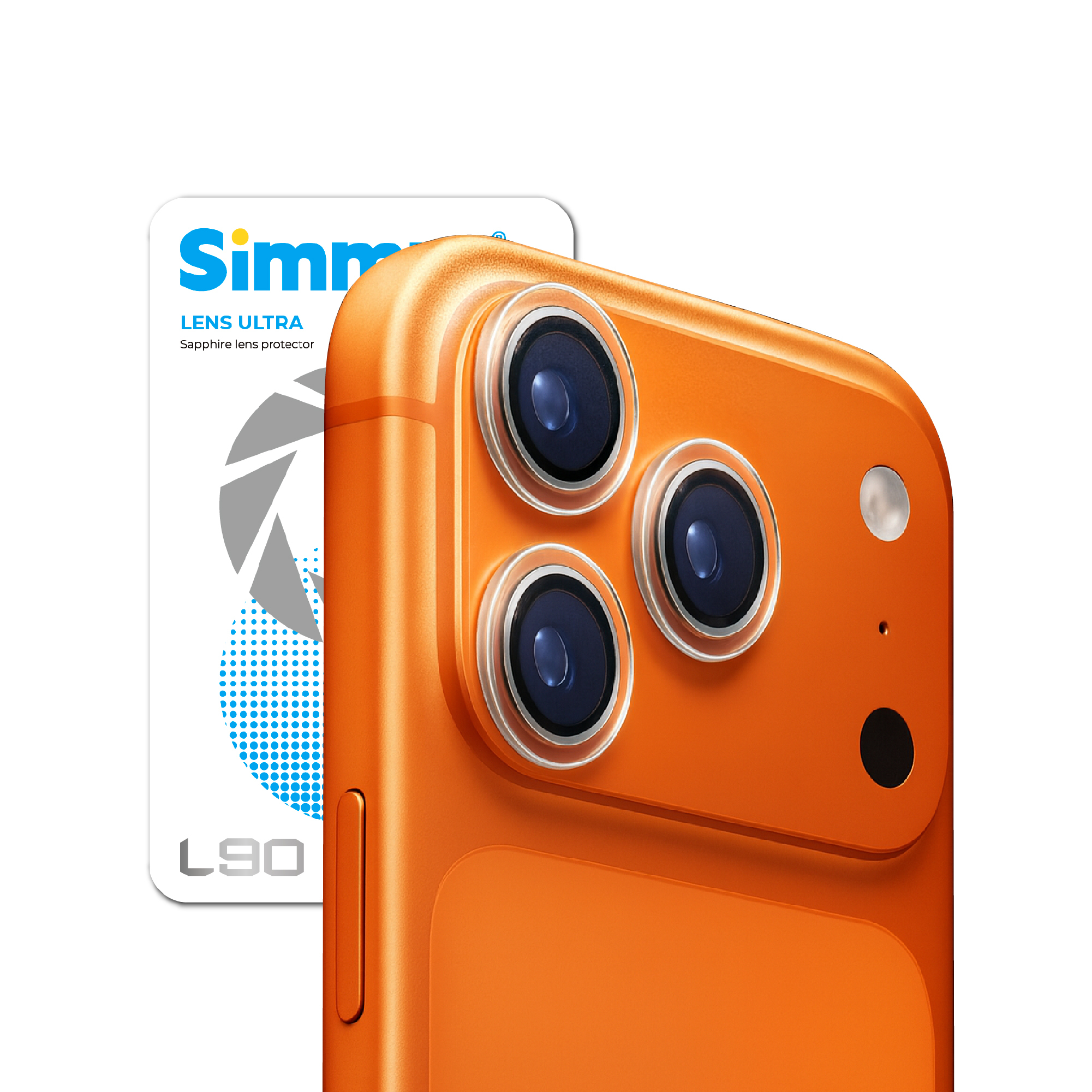 L-90 幻晶藍寶石鏡頭保護貼｜Simmpo