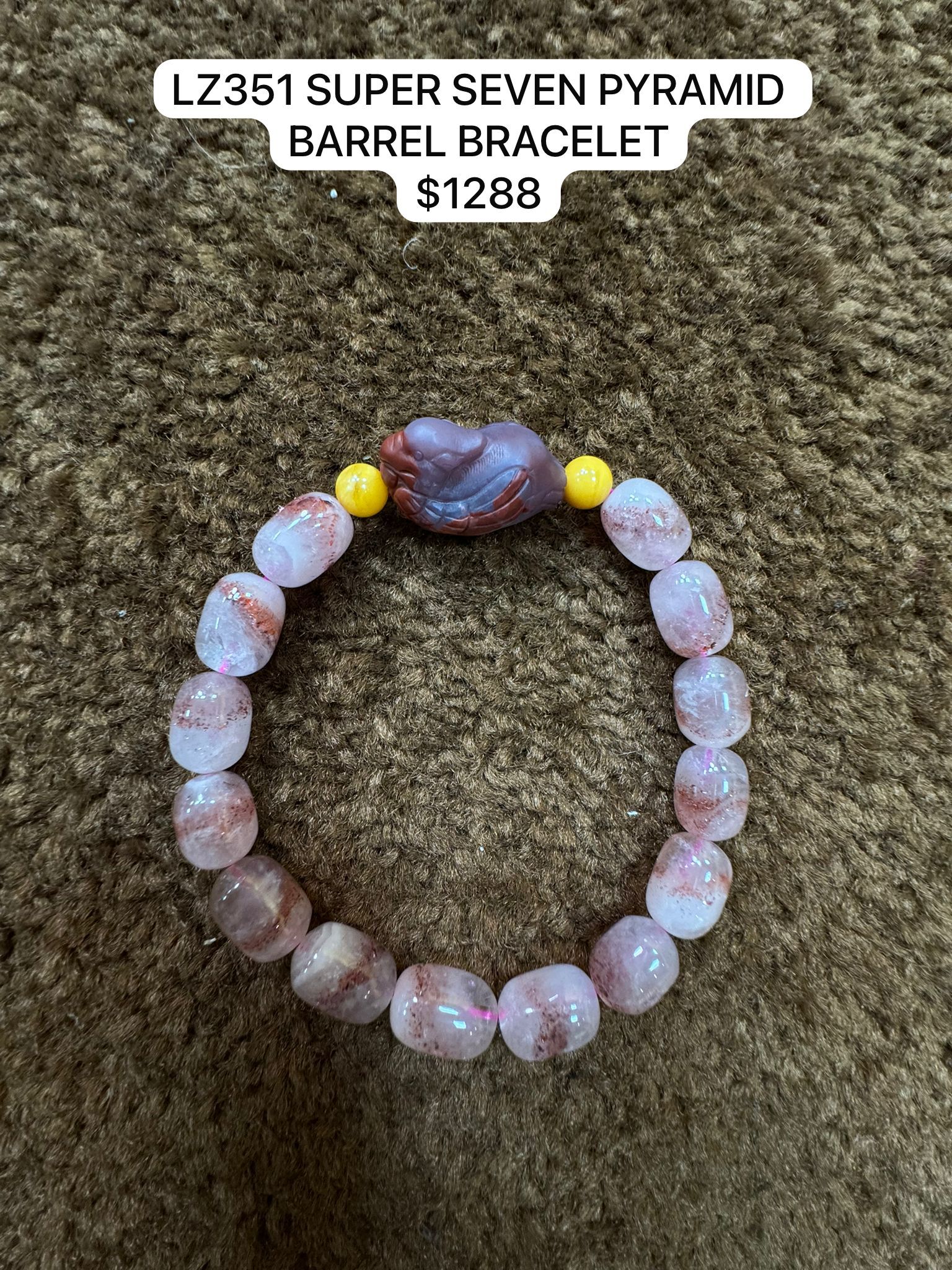 1 LZ351 SUPER SEVEN PYRAMID BARREL BRACELET (RYAN)