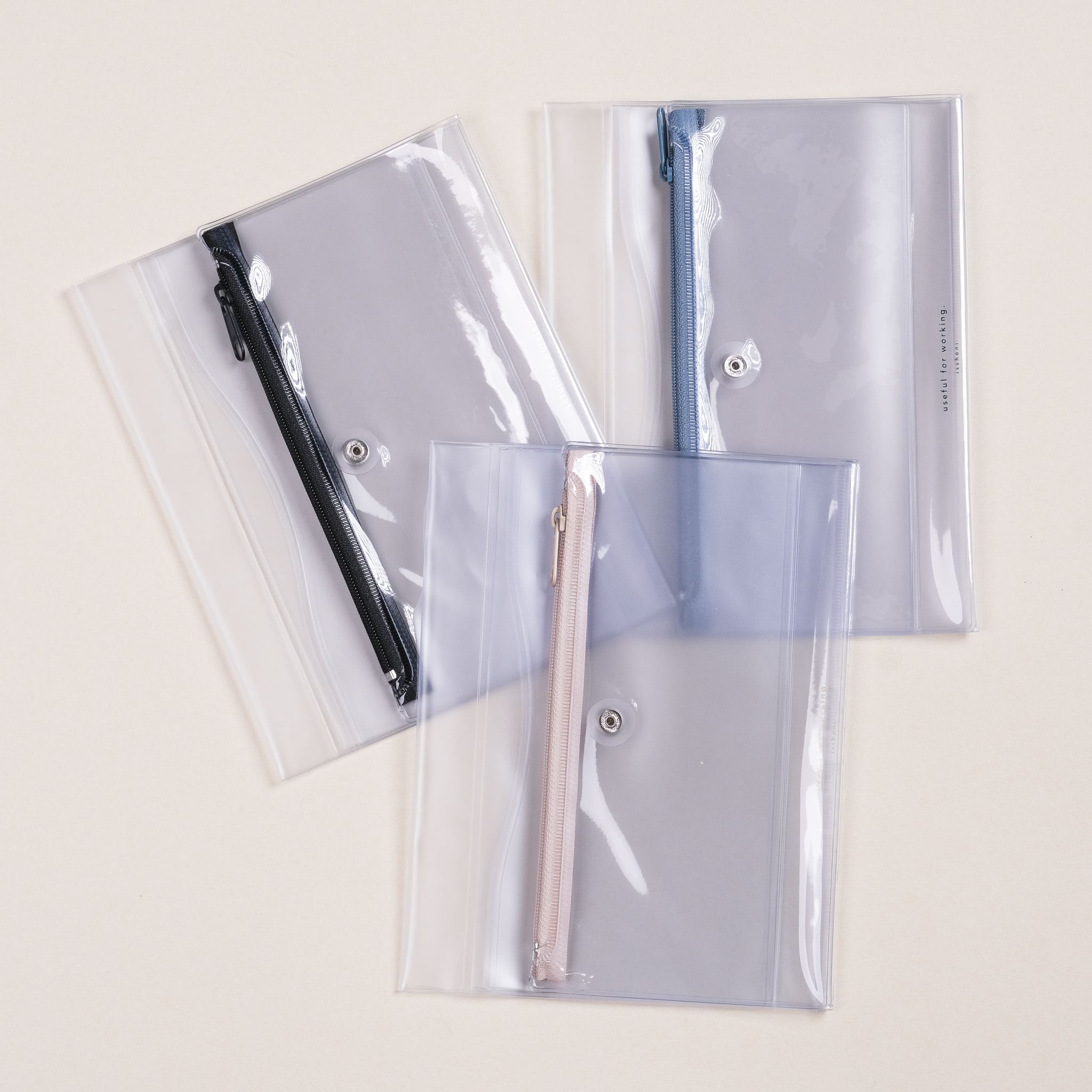 isshoni B6 PVC 附袋筆記本書套 /透明款式/ DAIGO / JAPAN