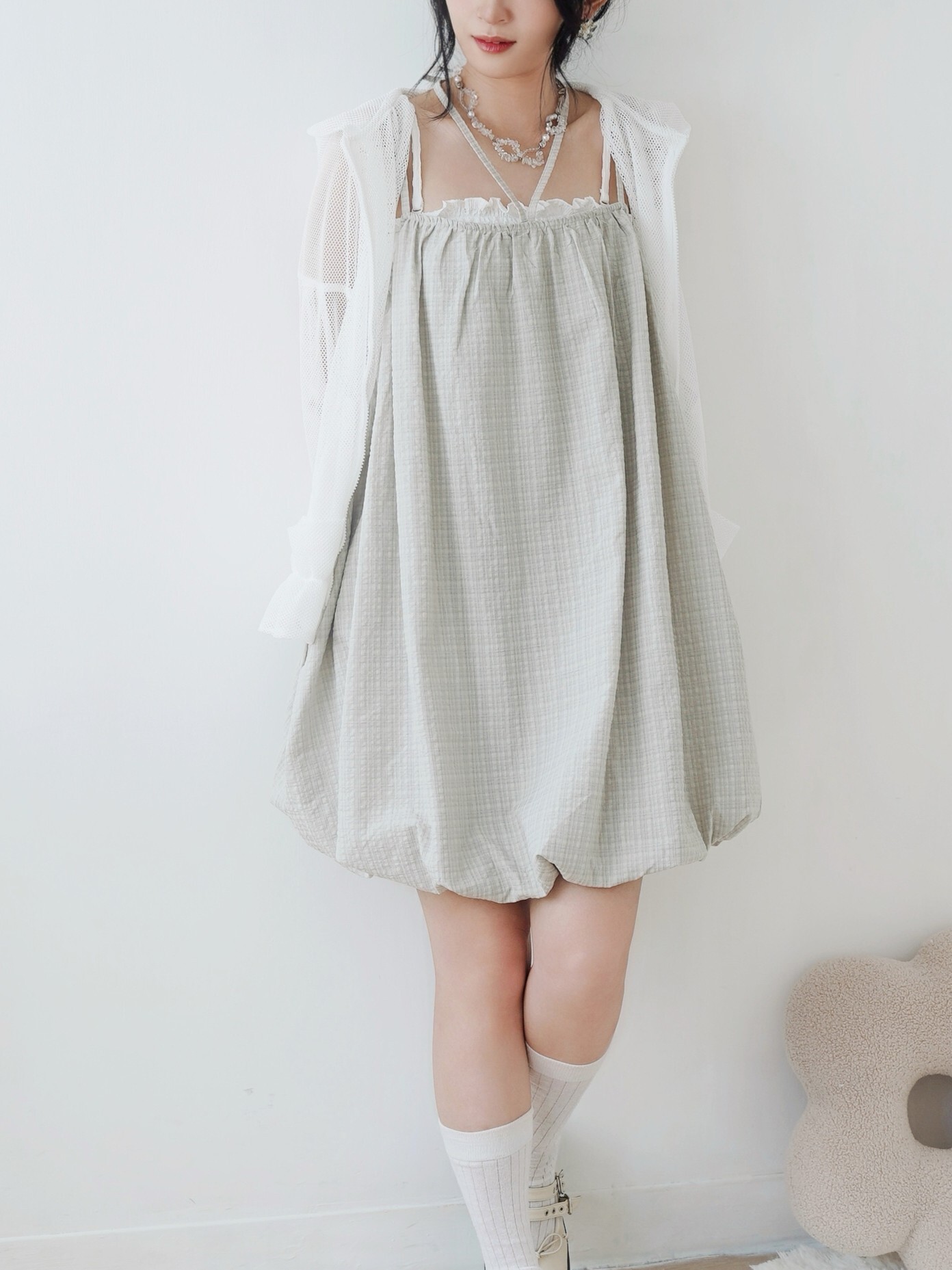 兩種著法 暗格紋氣球ops (peach soda)