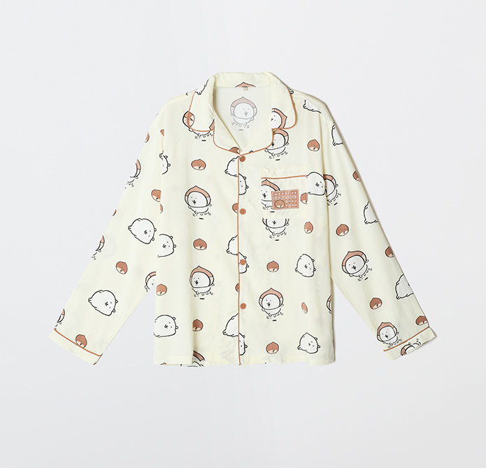 Damgome！SPAO 長袖睡衣 IVORY 栗子