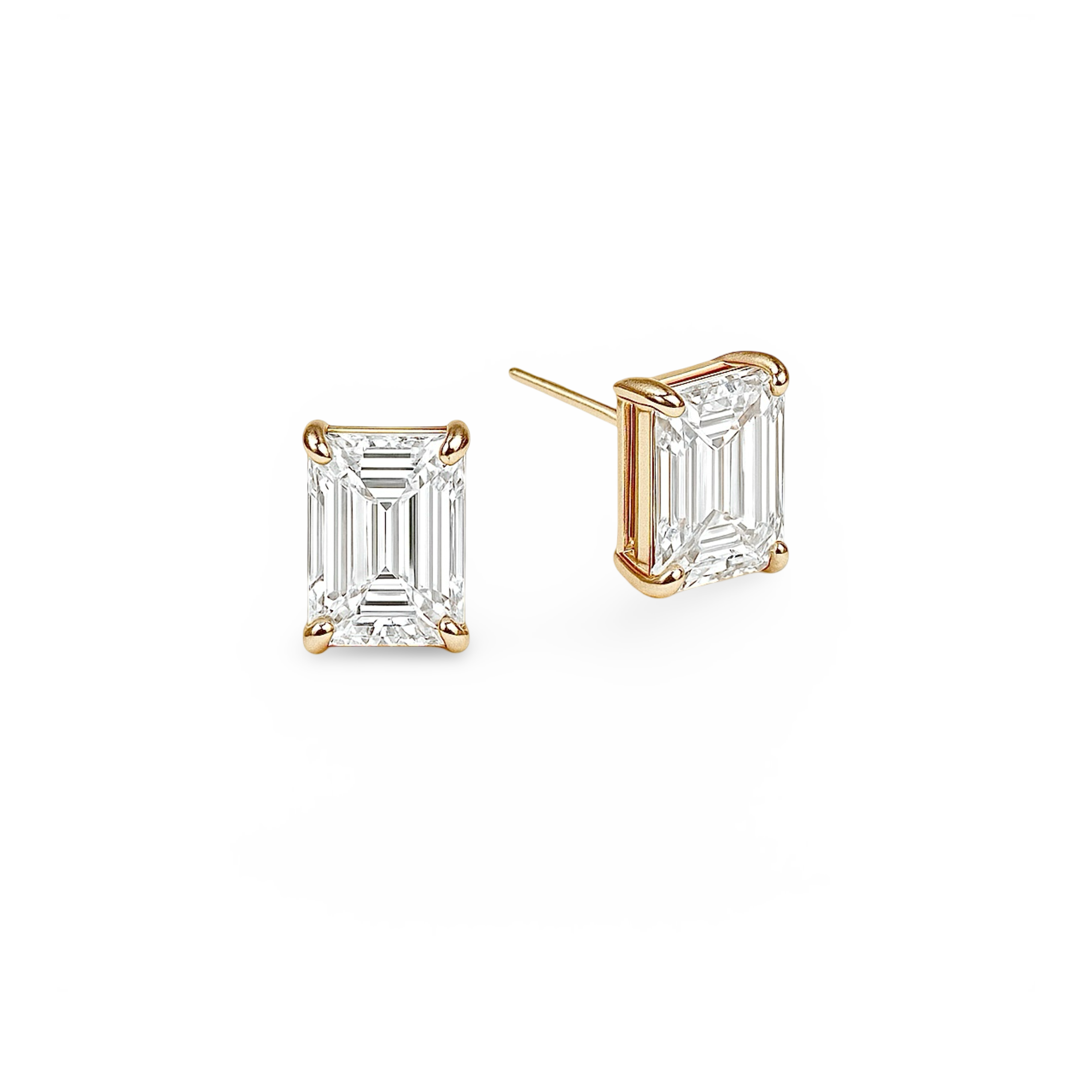 QUEEN Piercing · Clip-On Earrings ⎹ 長方鑽 0.8cm