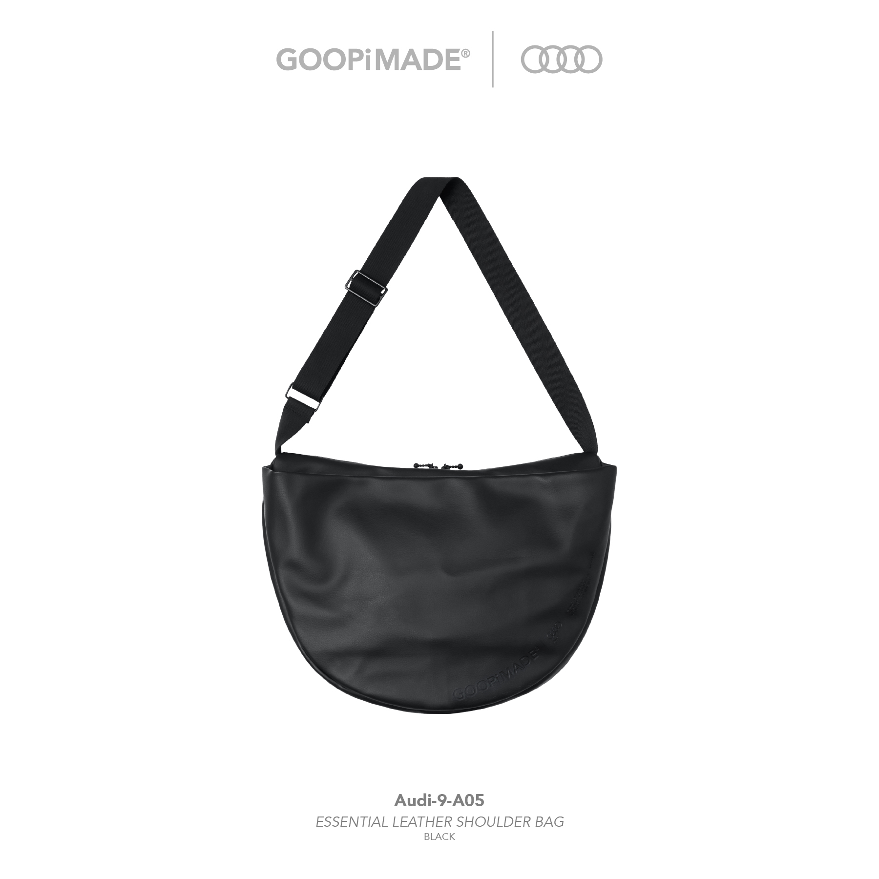 “Audi-9-A05” Essential Leather Shoulder Bag