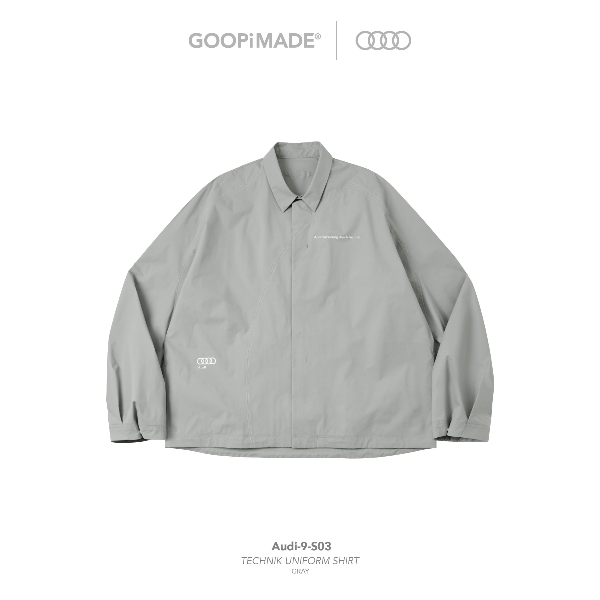 “Audi-9-S03” Technik Uniform Shirt - Gray