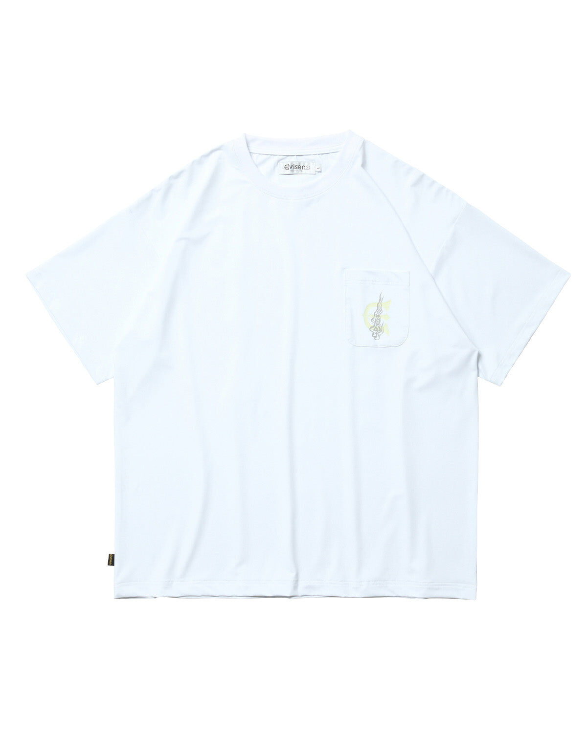 EVISEN FIRE RECTANGLE LOGO POCKET TECH TEE