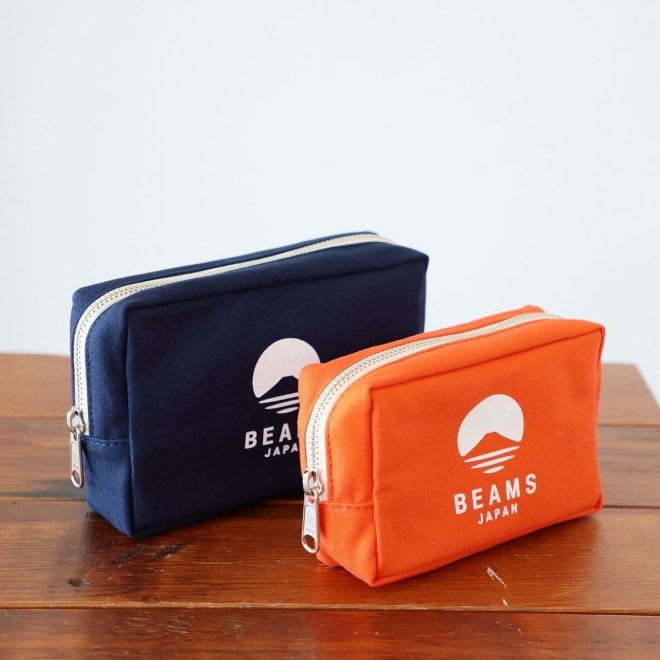 Beams x Evergreen works 日本製 Logo Pouch