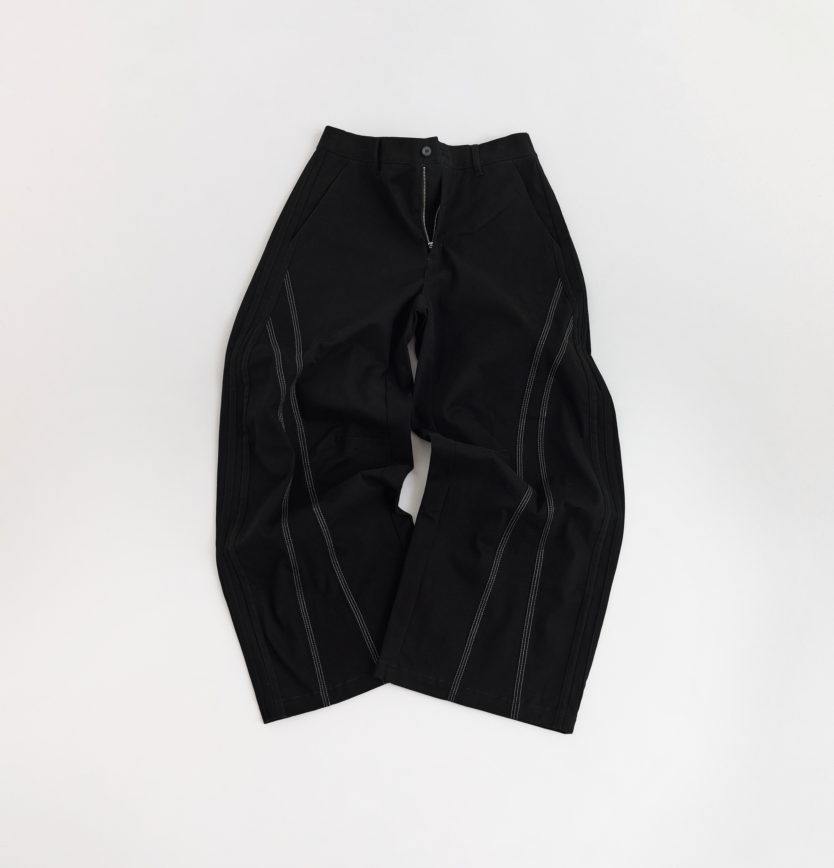 Clash Curved Pants - 3 Colors