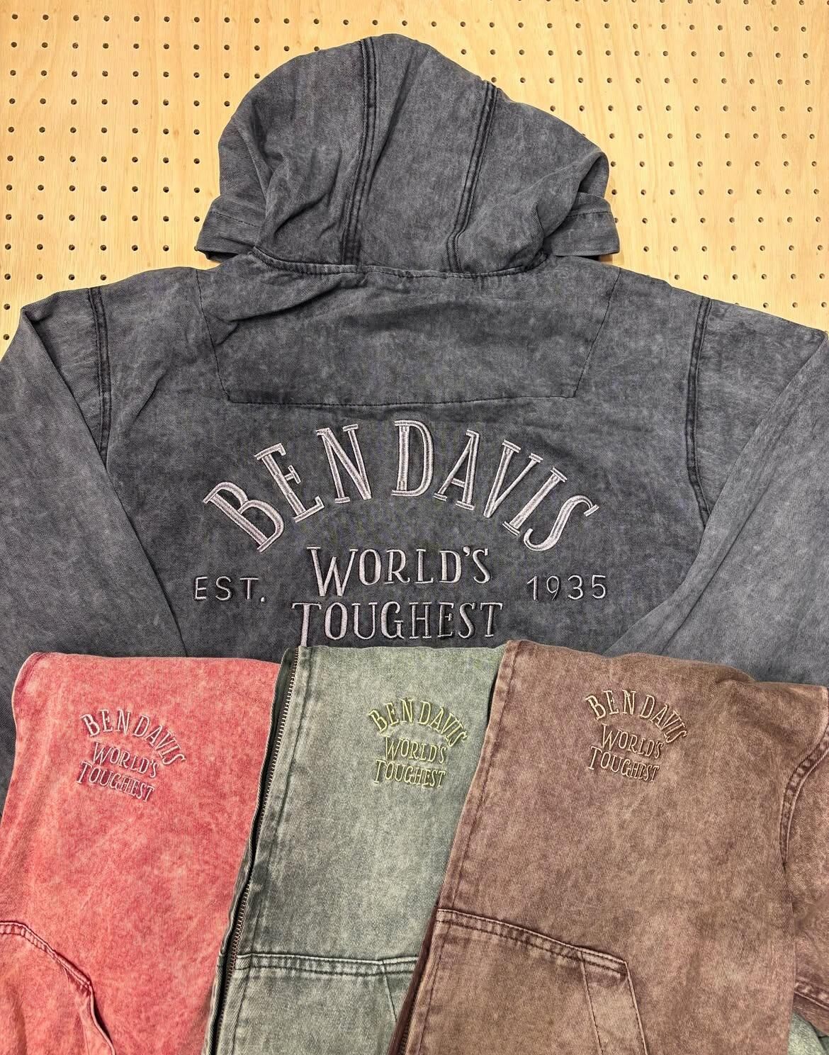 BEN DAVIS WASHED ZIP HOODIE