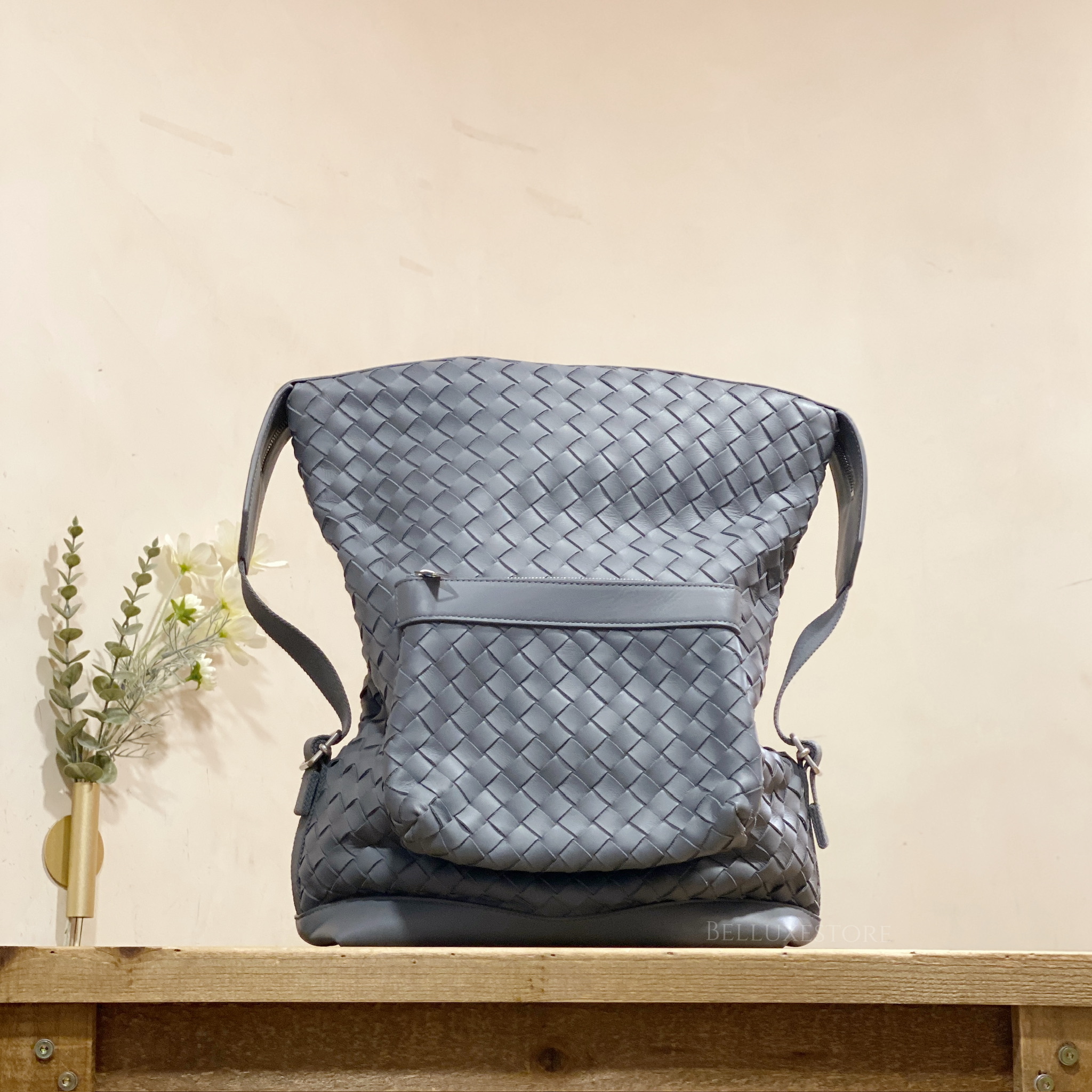 [Pre-owned] BV backpack grey
