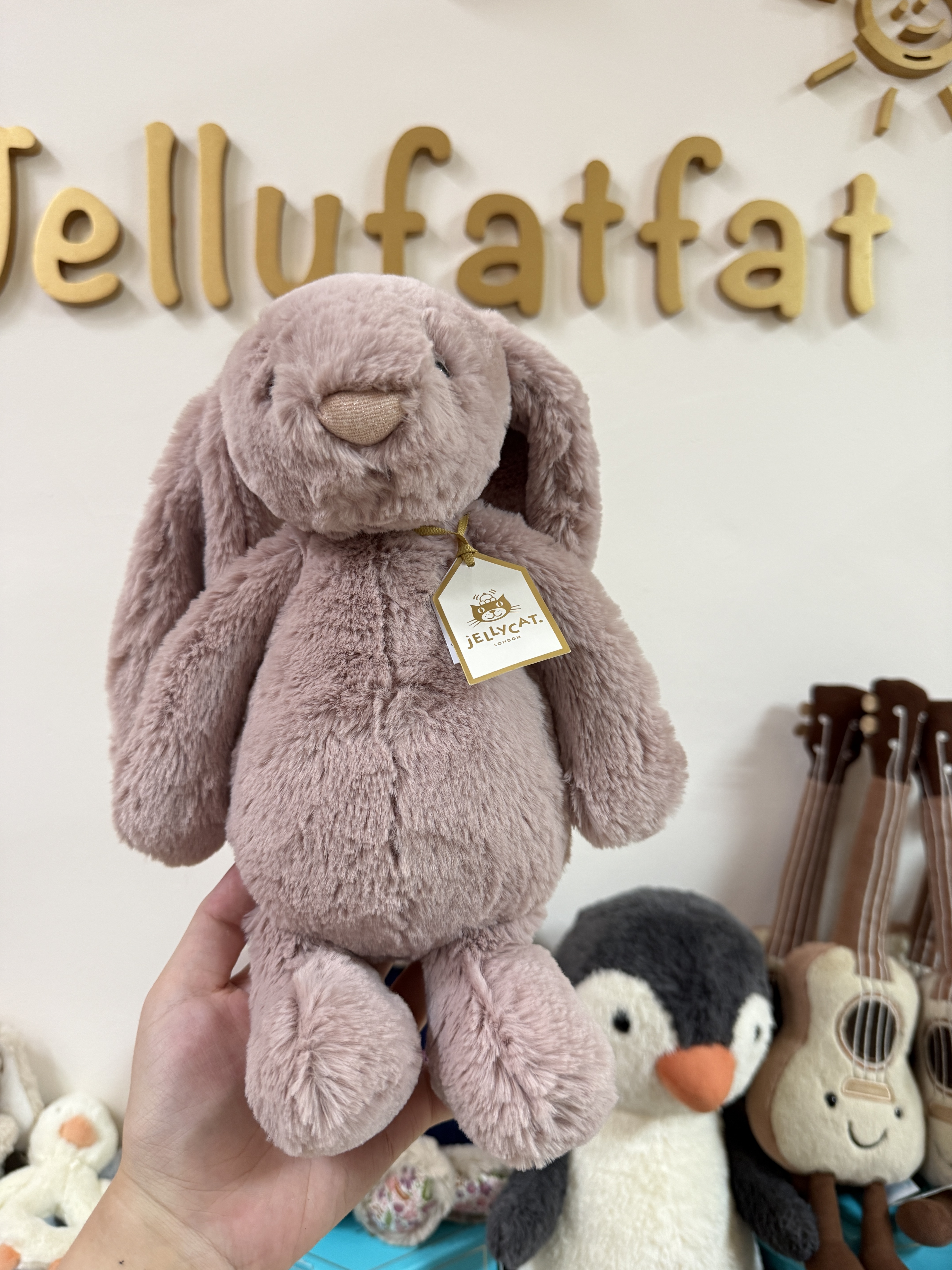 Jellycat Bashful Luxe Bunny Rosa (Medium 31cm)