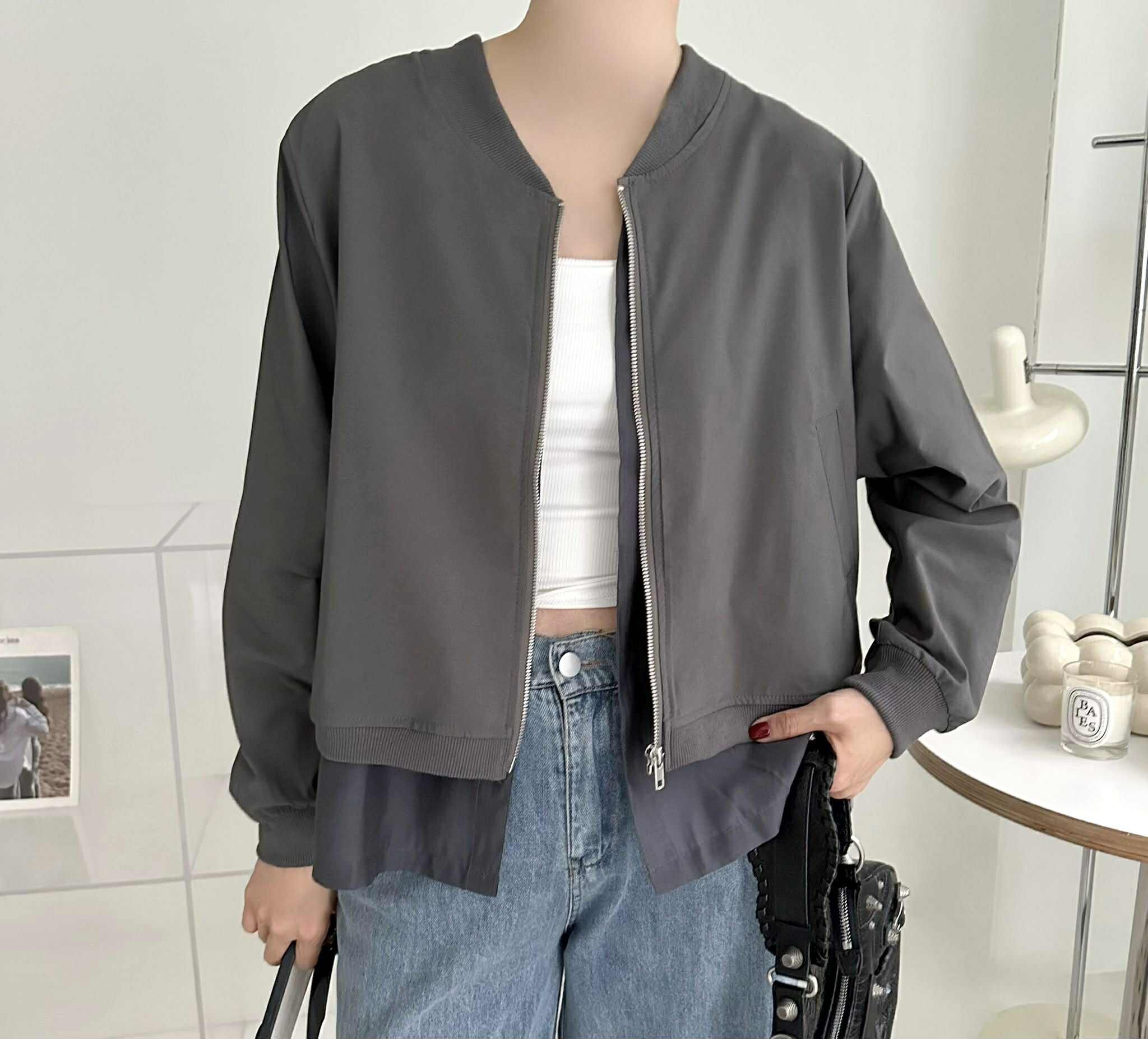 [ BONNIE ] B25626 LAYER FAST DRY ZIP JK