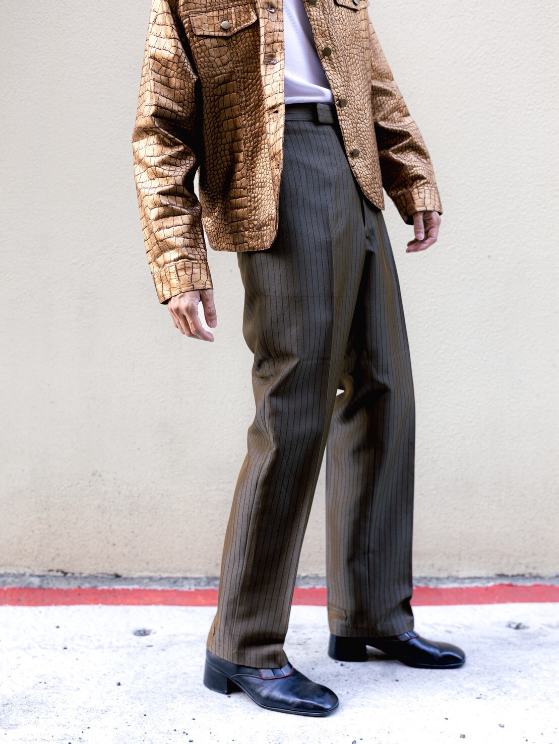 1970's USA Iridescent Color Slack Pants / 美國 玉虫色感 休閒西褲
