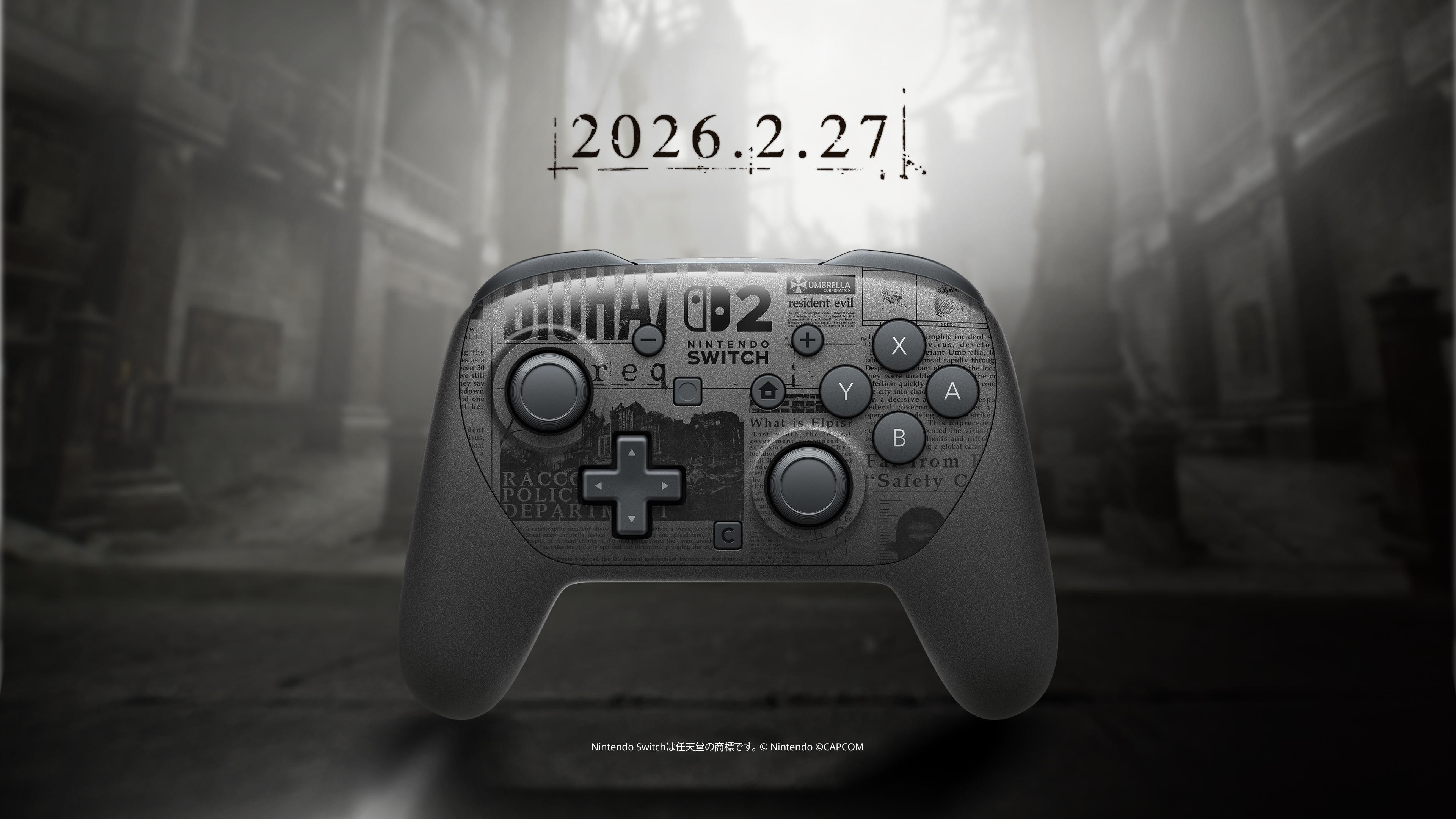 原裝 Switch 2 Pro Controller 手掣- Resident Evil 9 Requiem