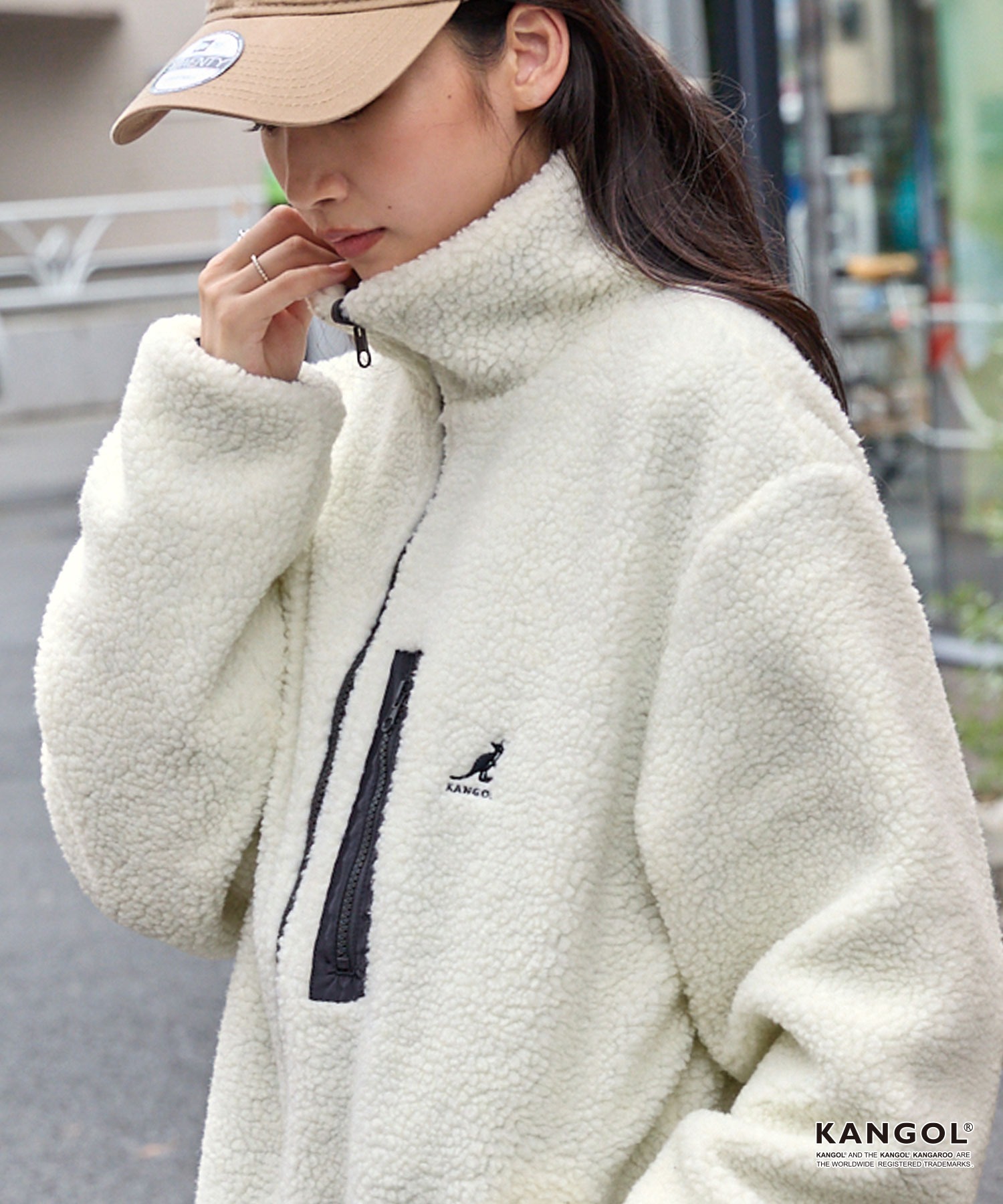 (預訂) Kangol Oversized Fleece Jacket