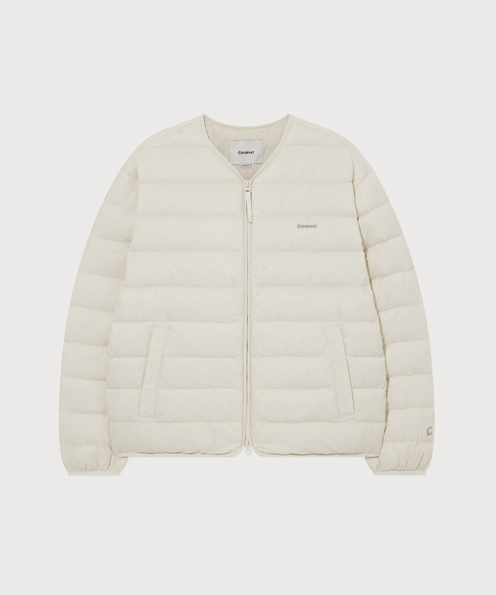 PN011 Coverlite collarless down jacket