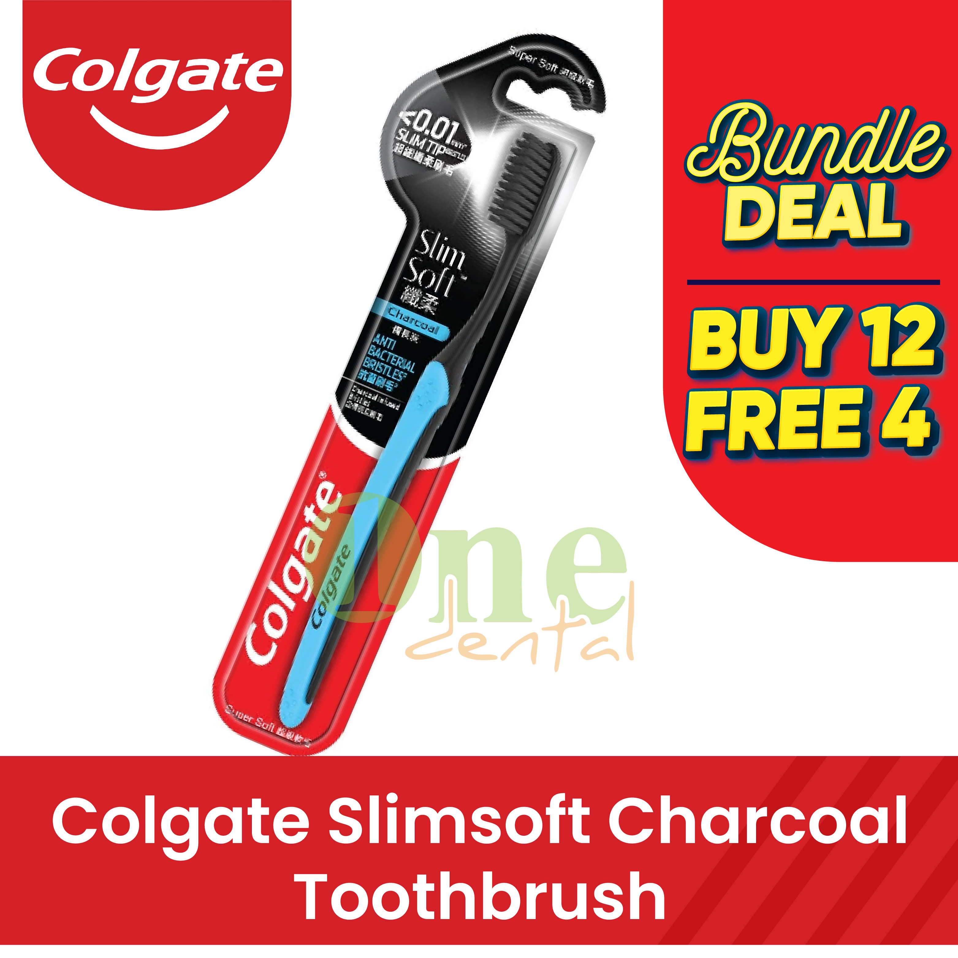 Colgate Slimsoft Charcoal Toothbrush