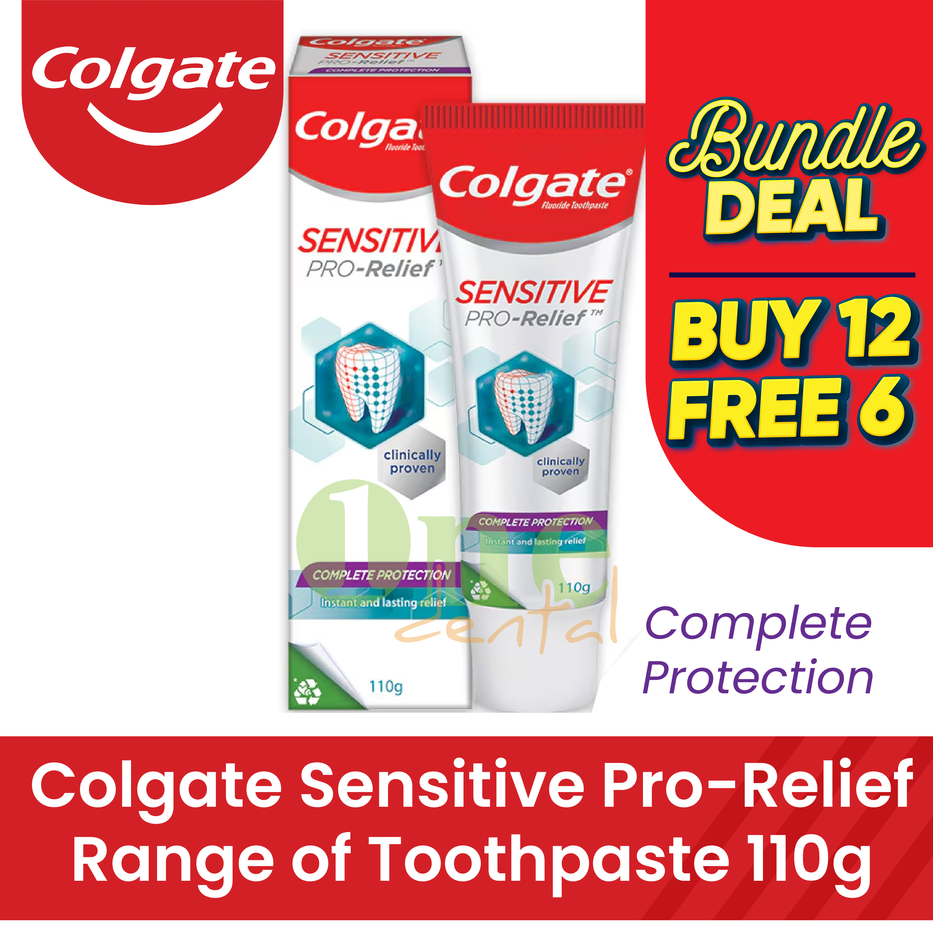 Colgate Sensitive Pro-Relief Range of Toothpaste 110g
