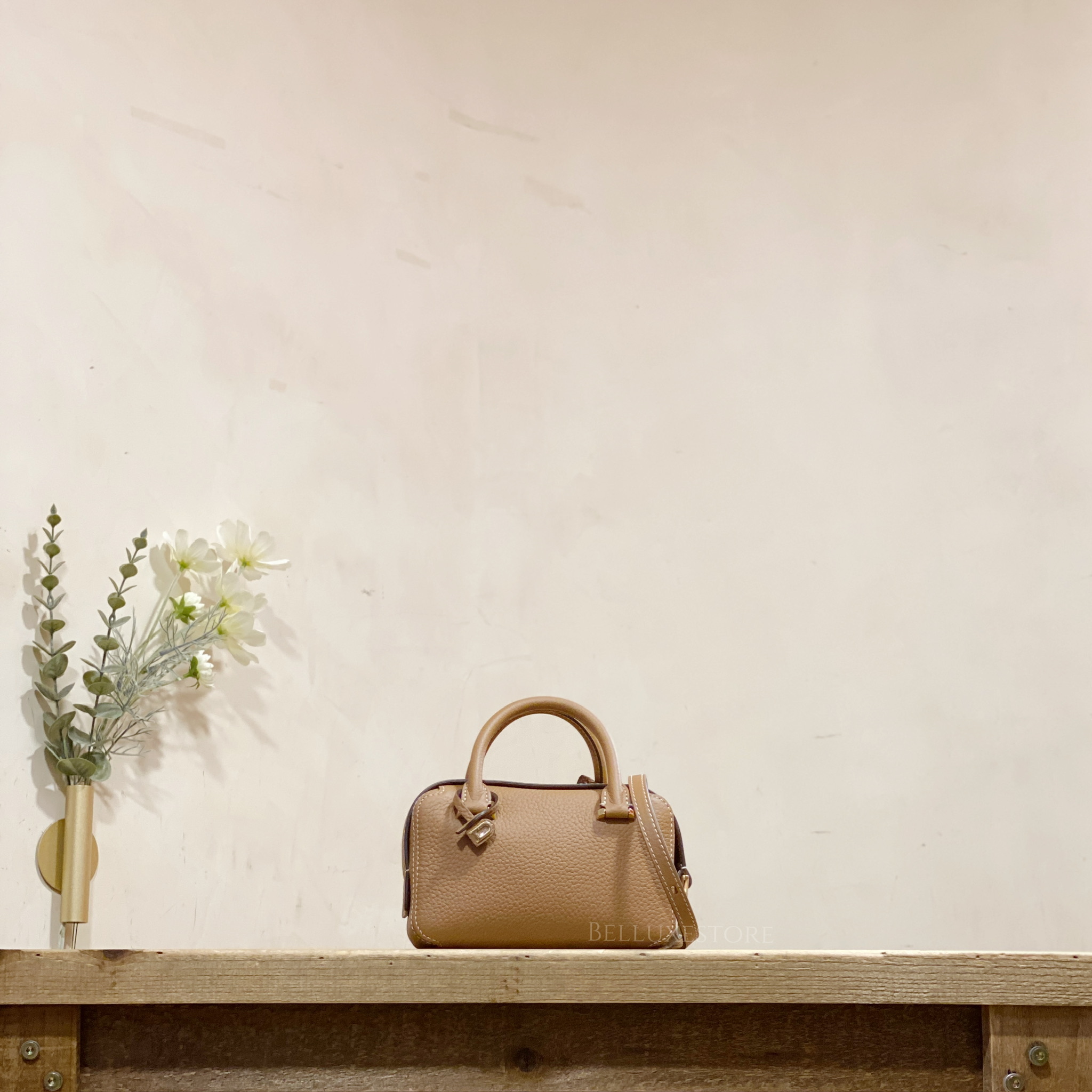 [Unused] Delvaux nano cool box brown