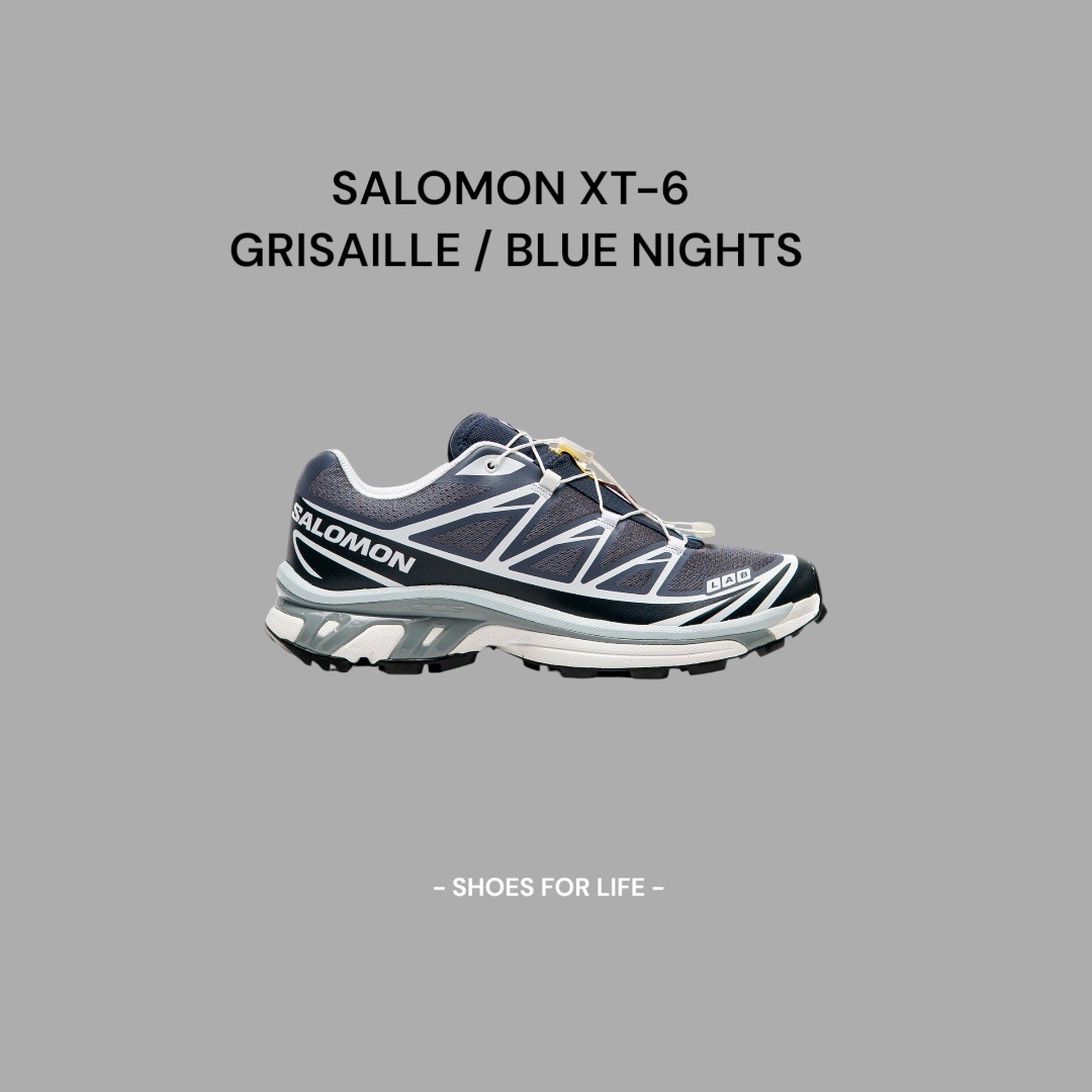 SALOMON XT-6 GRISAILLE / BLUE NIGHTS 藍灰白黑 L47864000