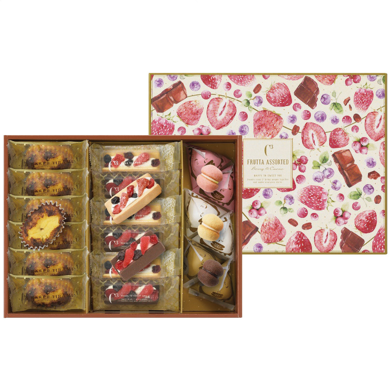 日本製C3 水果朱古力甜點禮盒（15件入）