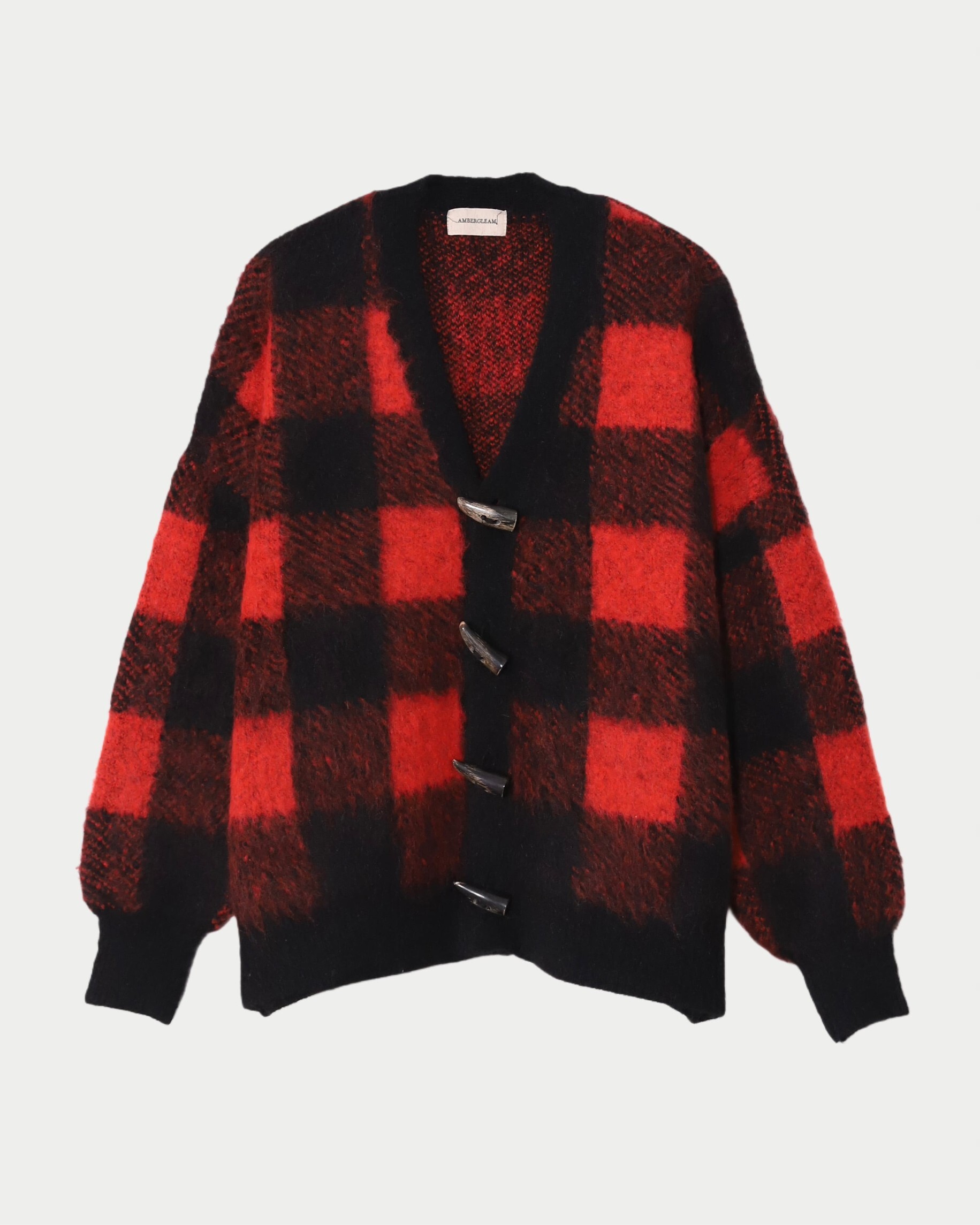 AMBERGLEAM - Moist Touch Knit Cardigan / Red