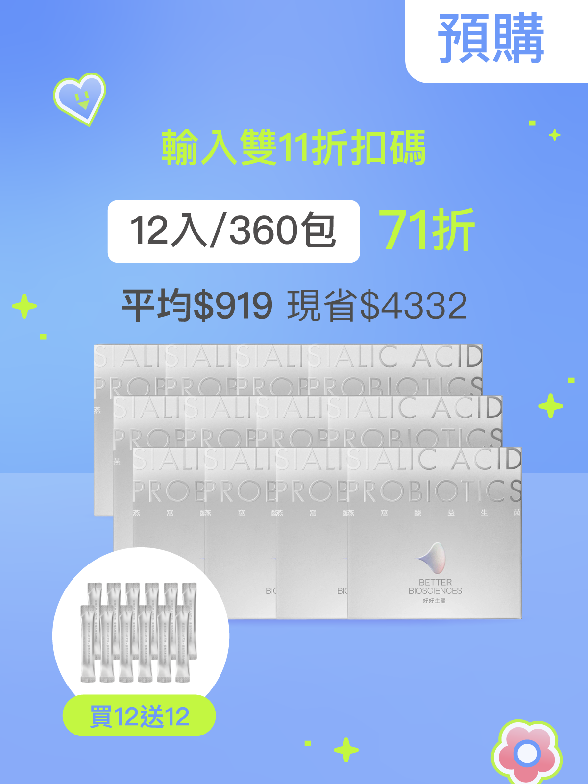 Sialic Acid Probiotics (6 boxes): Beauty Simplified