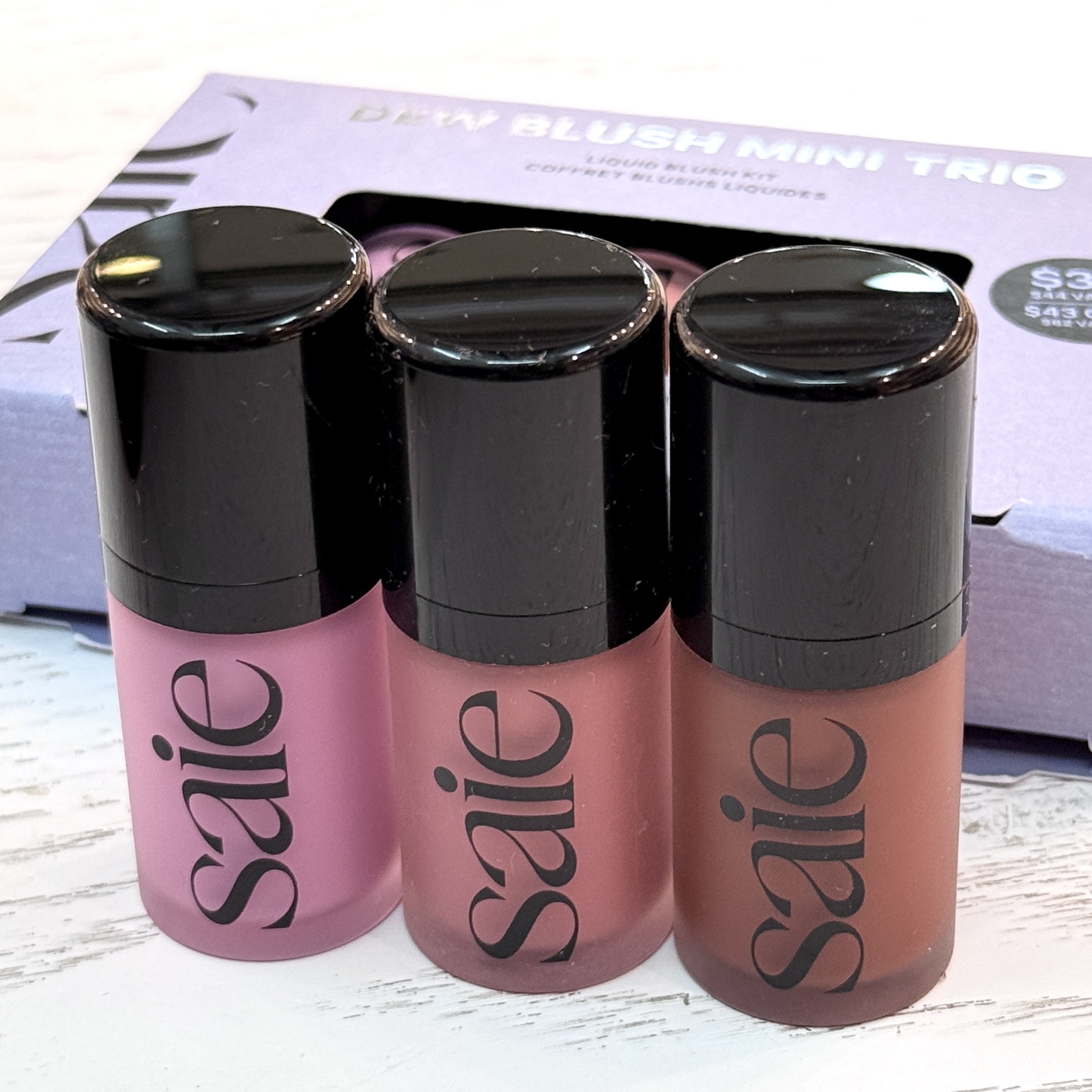 Saie Mini Dew Blush Trio Gift Set