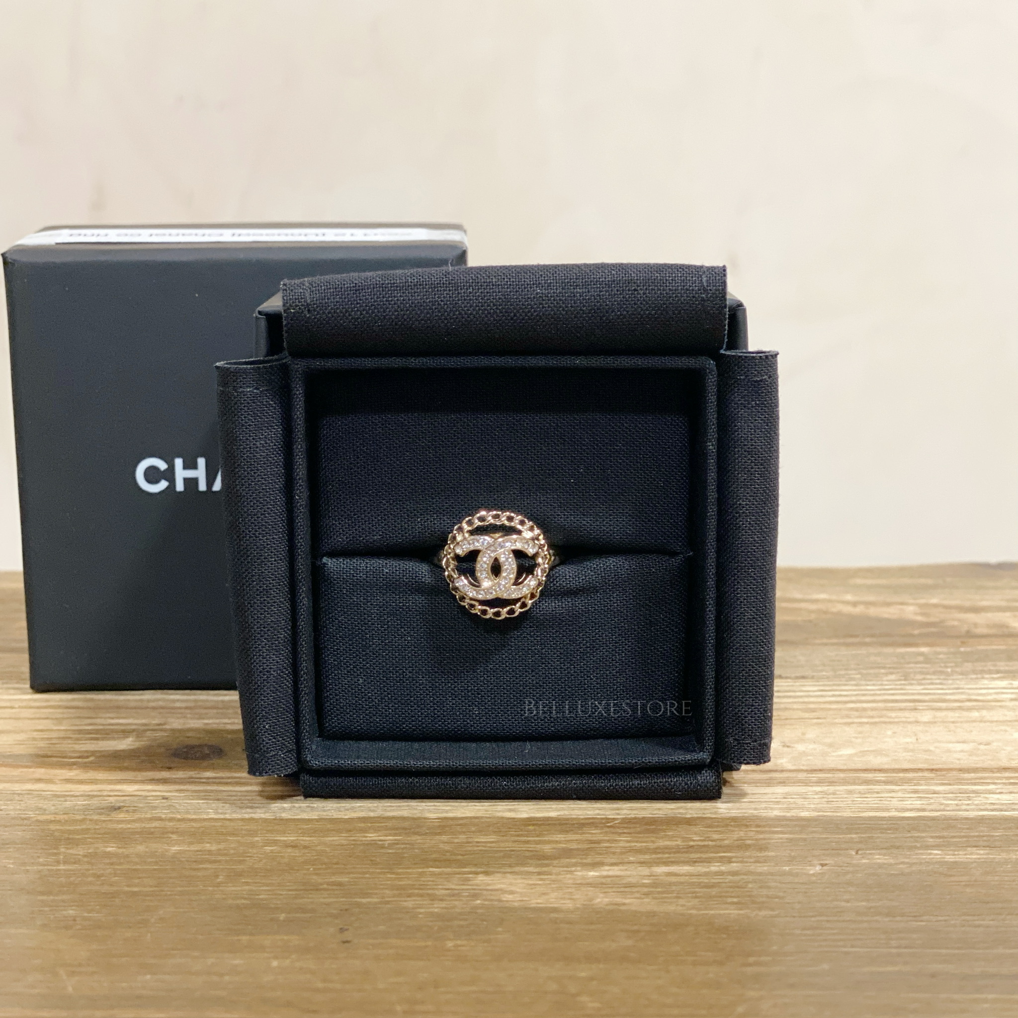 [Unused] Chanel cc ring gold