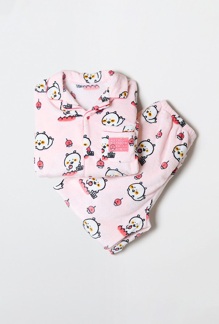 Damgome！SPAO 暖笠笠毛毛睡衣 LIGHT PINK 焦糖蘋果