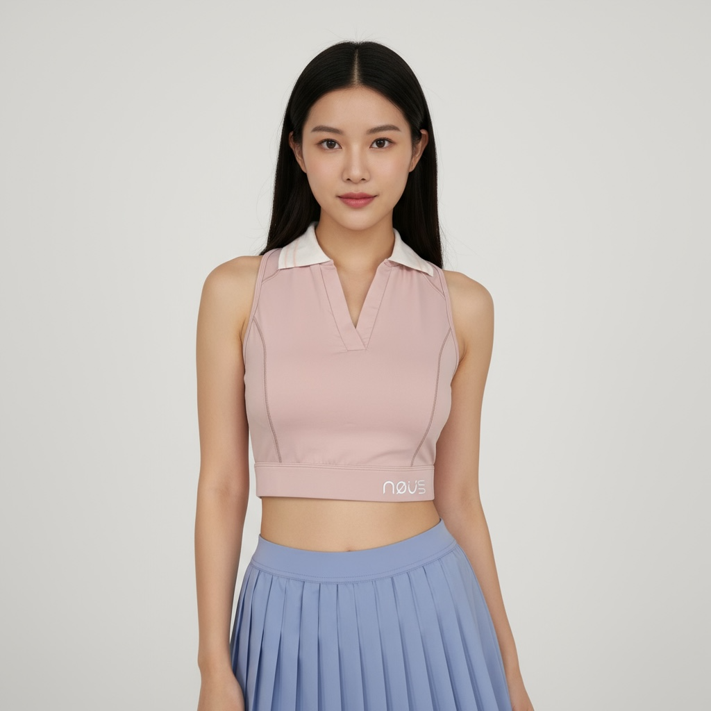 ButterSoft立體翻領短版運動上衣Bra Top┃nøüs Athleisure