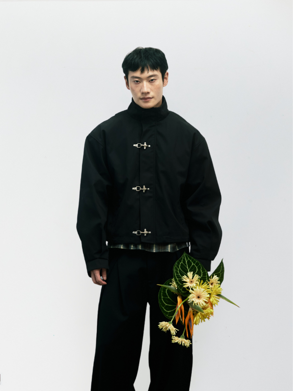 JT5 立體鐵扣外套 Metal-Clasp Structured Jacket