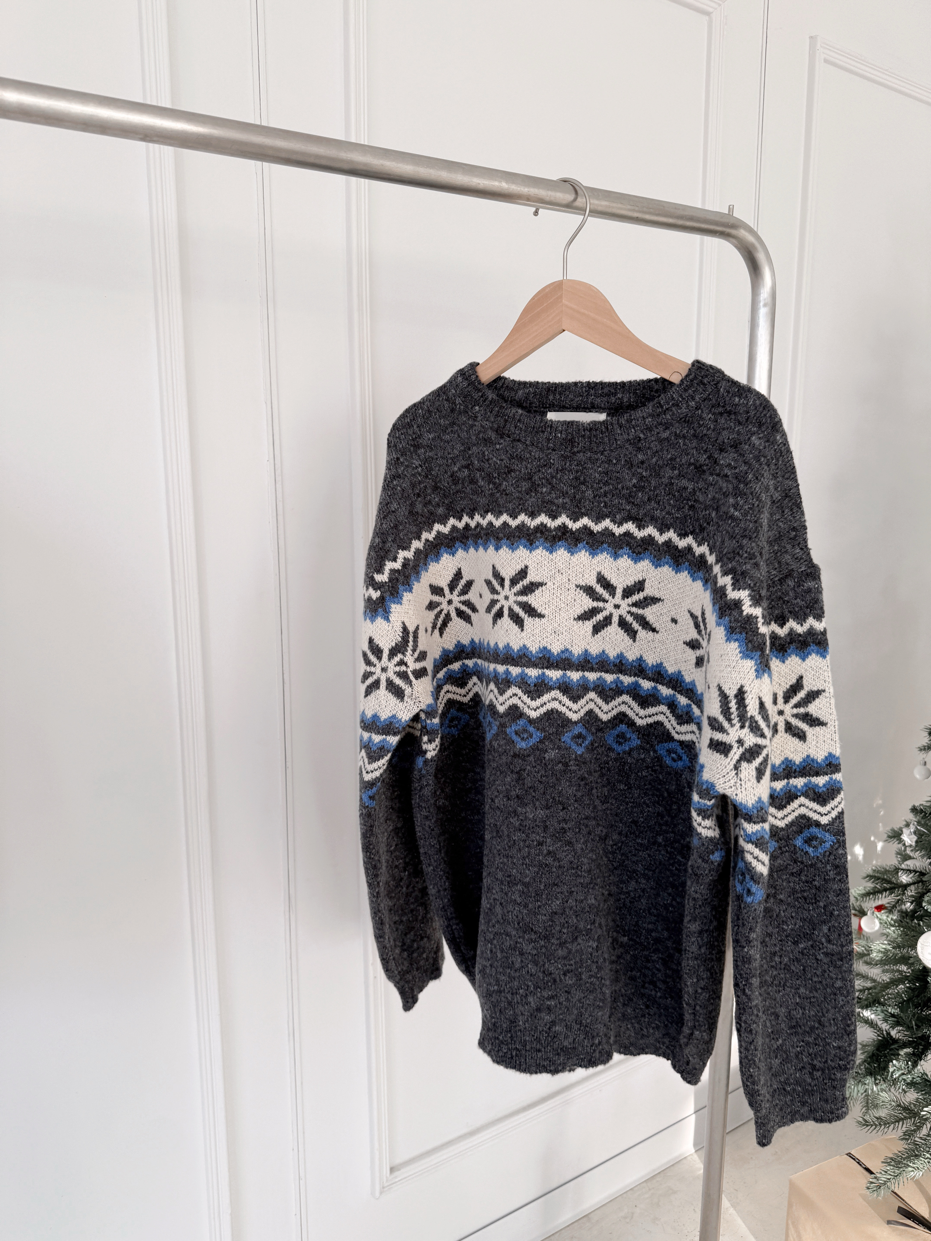 【套裝減$30💝】SNOWFLAKE SWEATERS｜深灰色