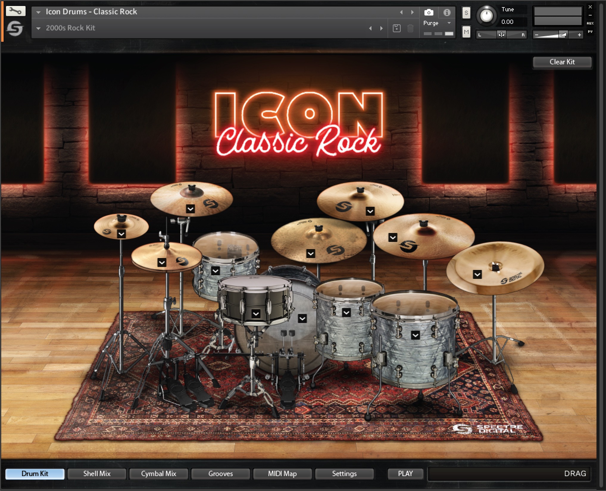 SPECTRE DIGITAL Icon Drums Classic Rock 經典搖滾鼓組音色庫（序號下載版