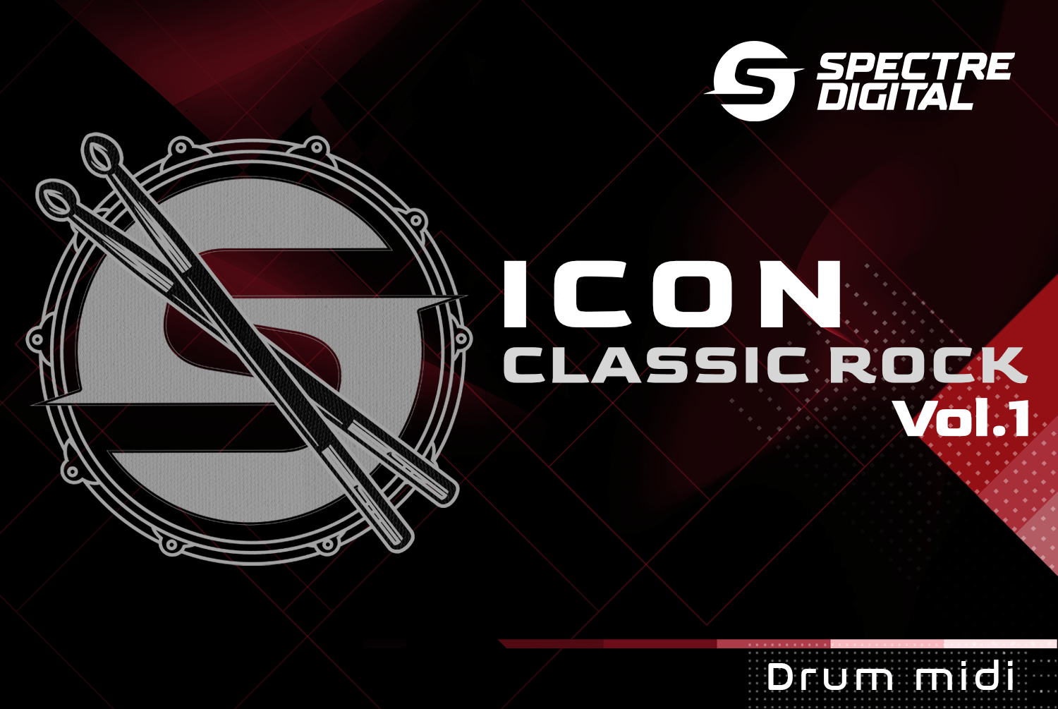 SPECTRE DIGITAL Icon Classic Rock Vol.1 鼓組 MIDI 節奏包