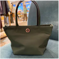 PS83 Tory Burch 167913 Nylon Mini Tote 0825 Basil / 312