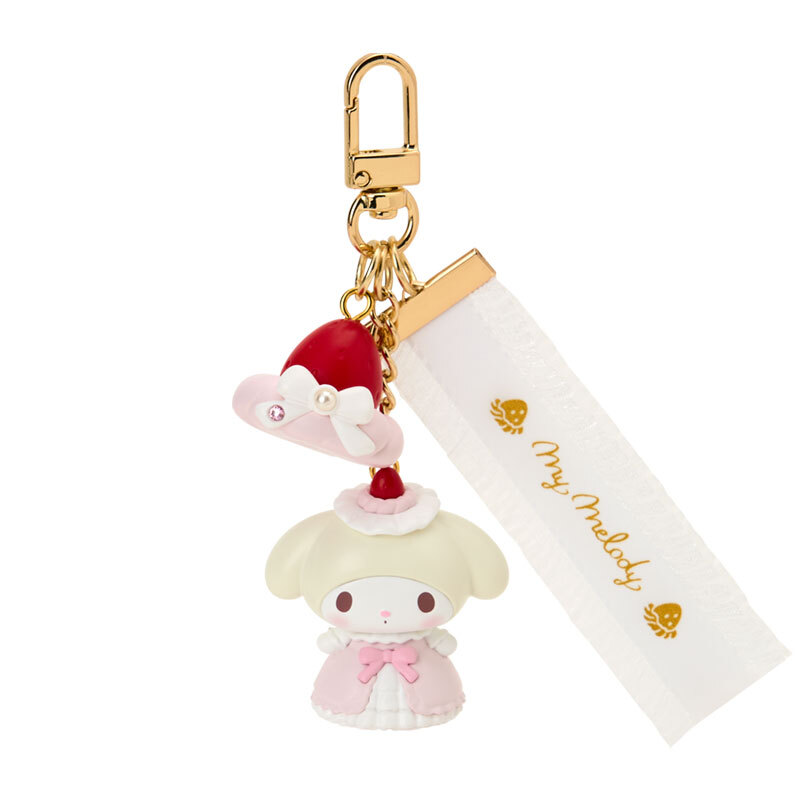 MY MELODY KEY RING: WHIP (Strawberry Cake Series)