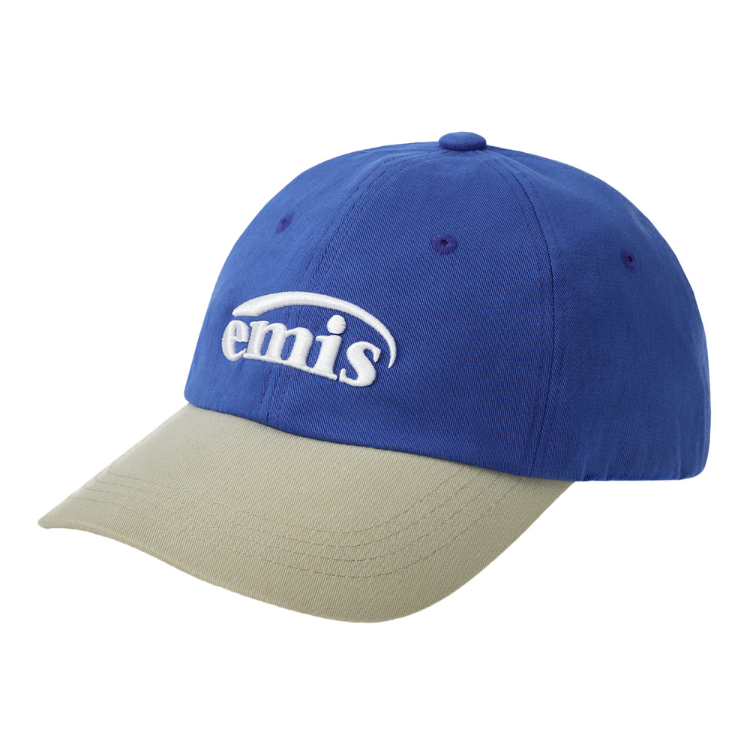 emis｜New Logo Mix Ball 帽簷跳色款 (Beige/Blue)