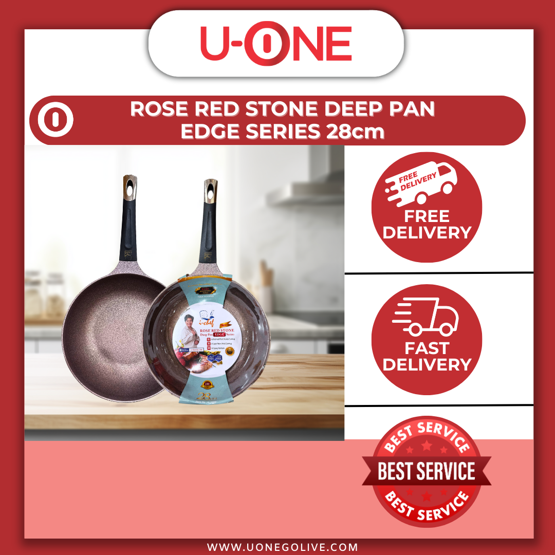 U-ONE | Korea | Rose Red Stone Deep Pan | Edge Series