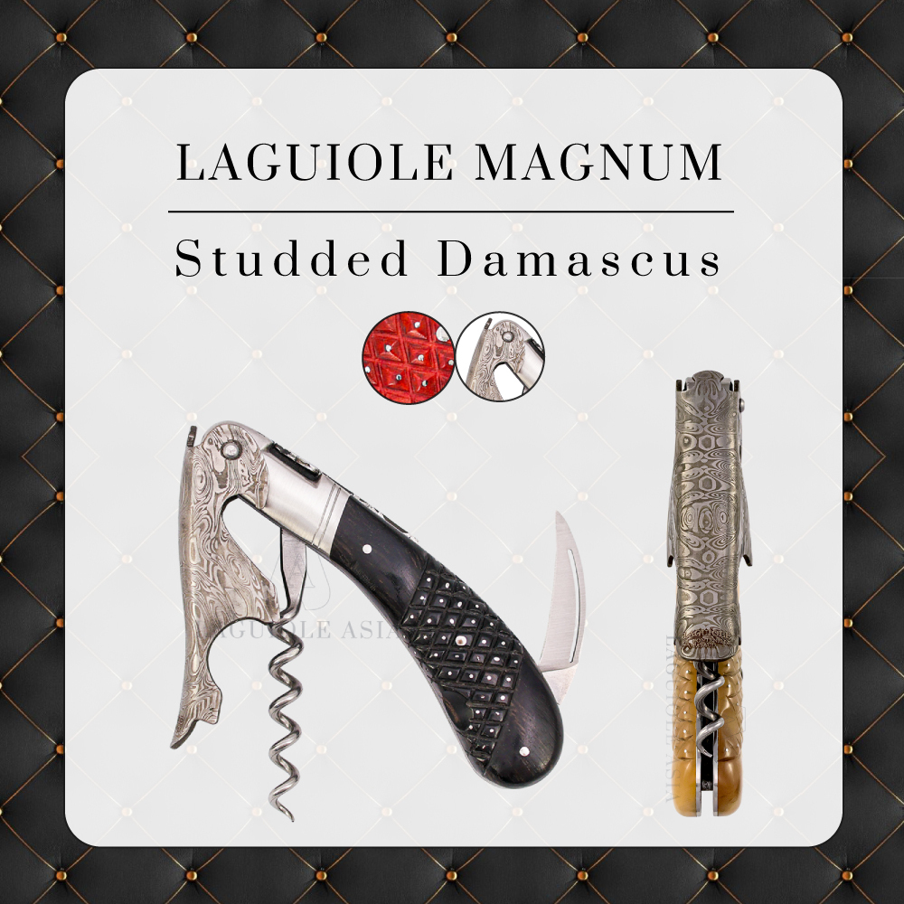 LAGUIOLE MAGNUM ⋆ Studded Damascus ⋆ Laguiole Asia