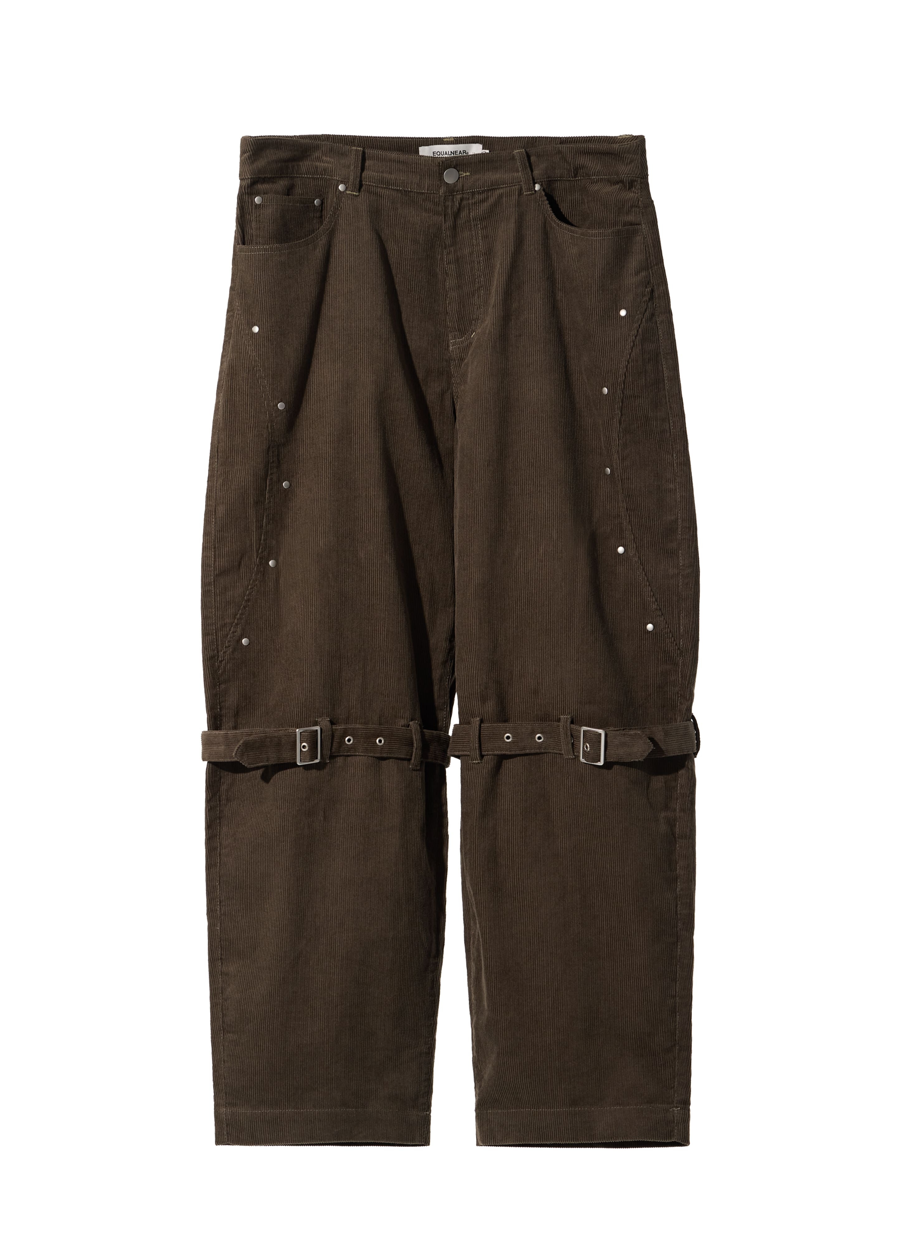 CZN｜EQUALNEAR Rover Cord Pants - Olive Green