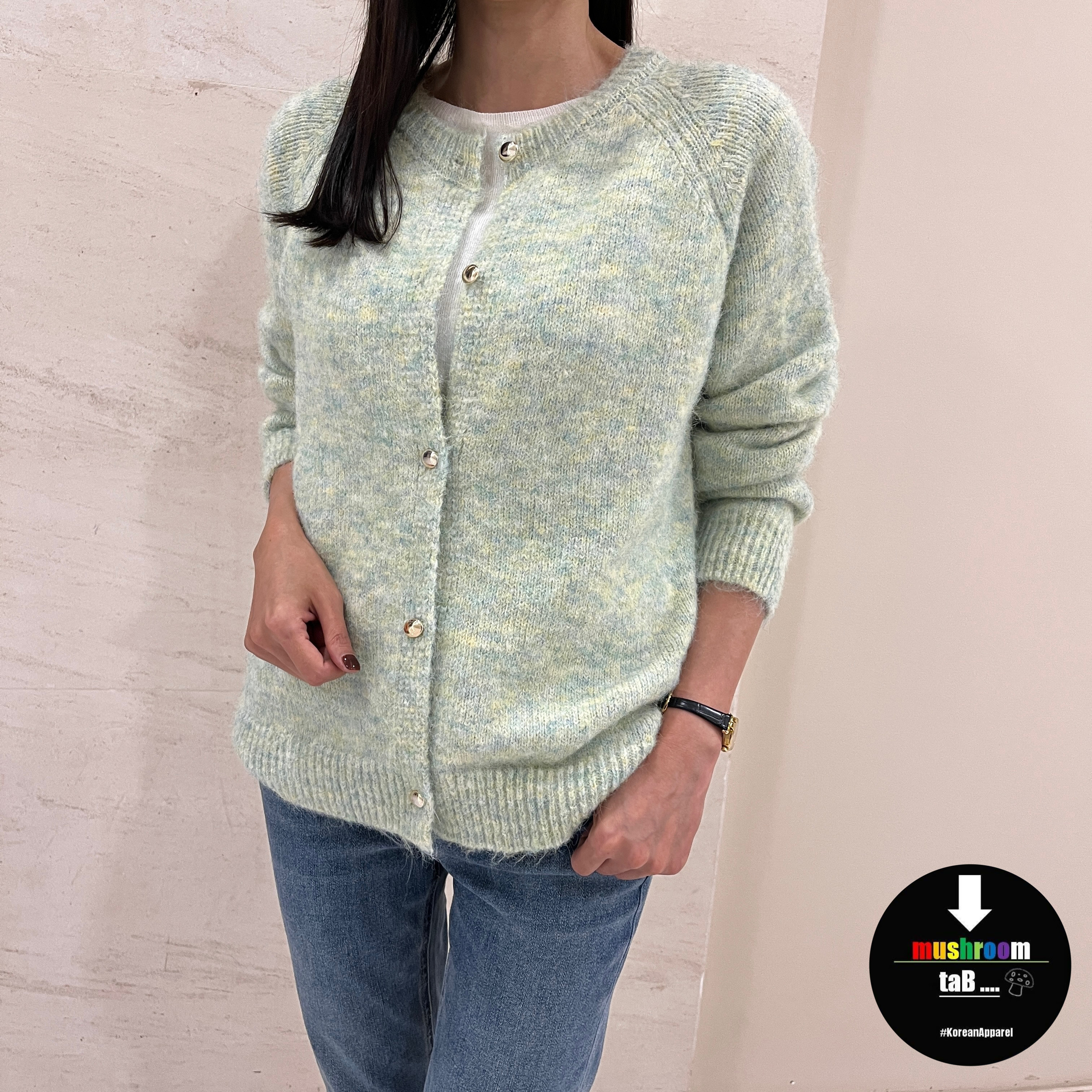 混色圓領冷外套 MT2508142