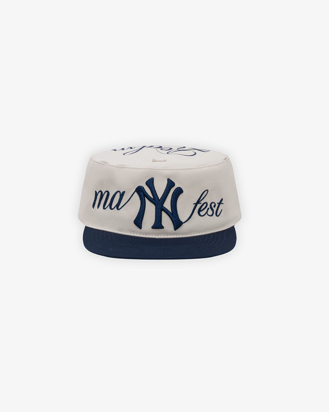 REALM of Manyfest Pillbox Cap Black & Beige