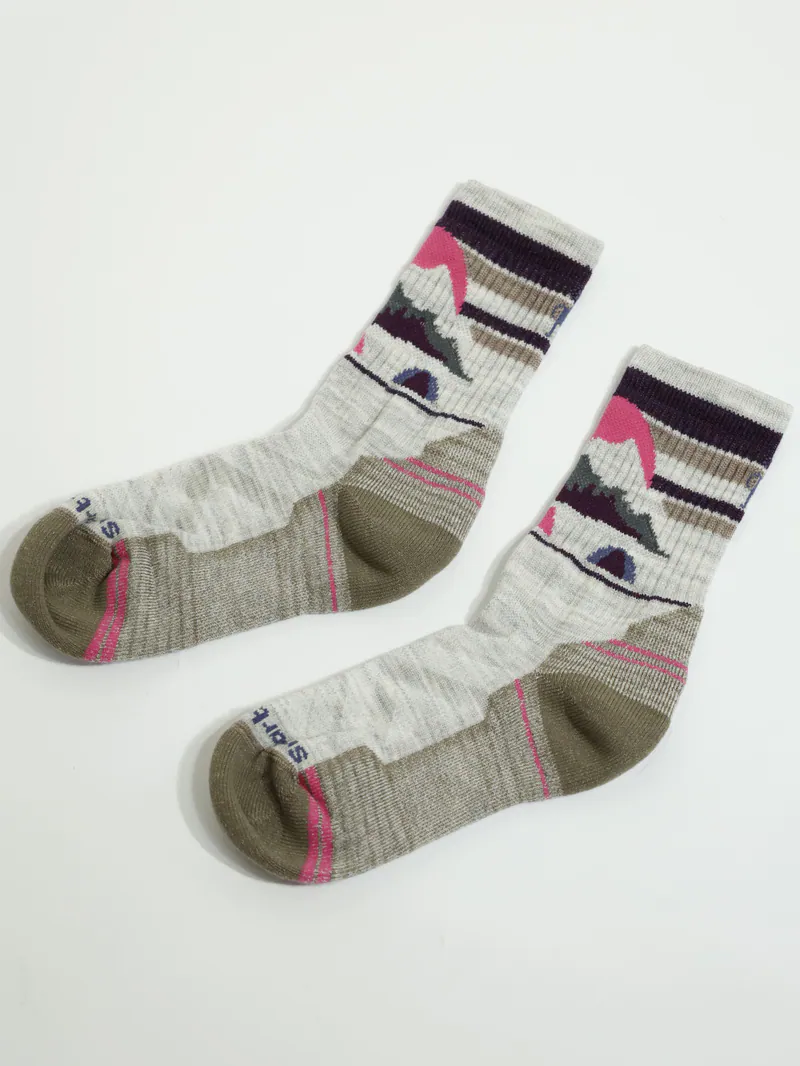 SMARTWOOL 羊毛襪 女 機能戶外全輕量減震中長襪 晨灰色 SW002272069