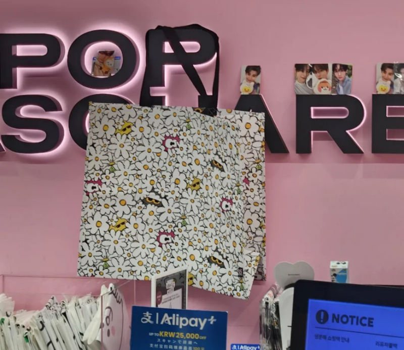 🇰🇷Zo&friends Zoa GD 權志龍 灰貓雛菊環保袋