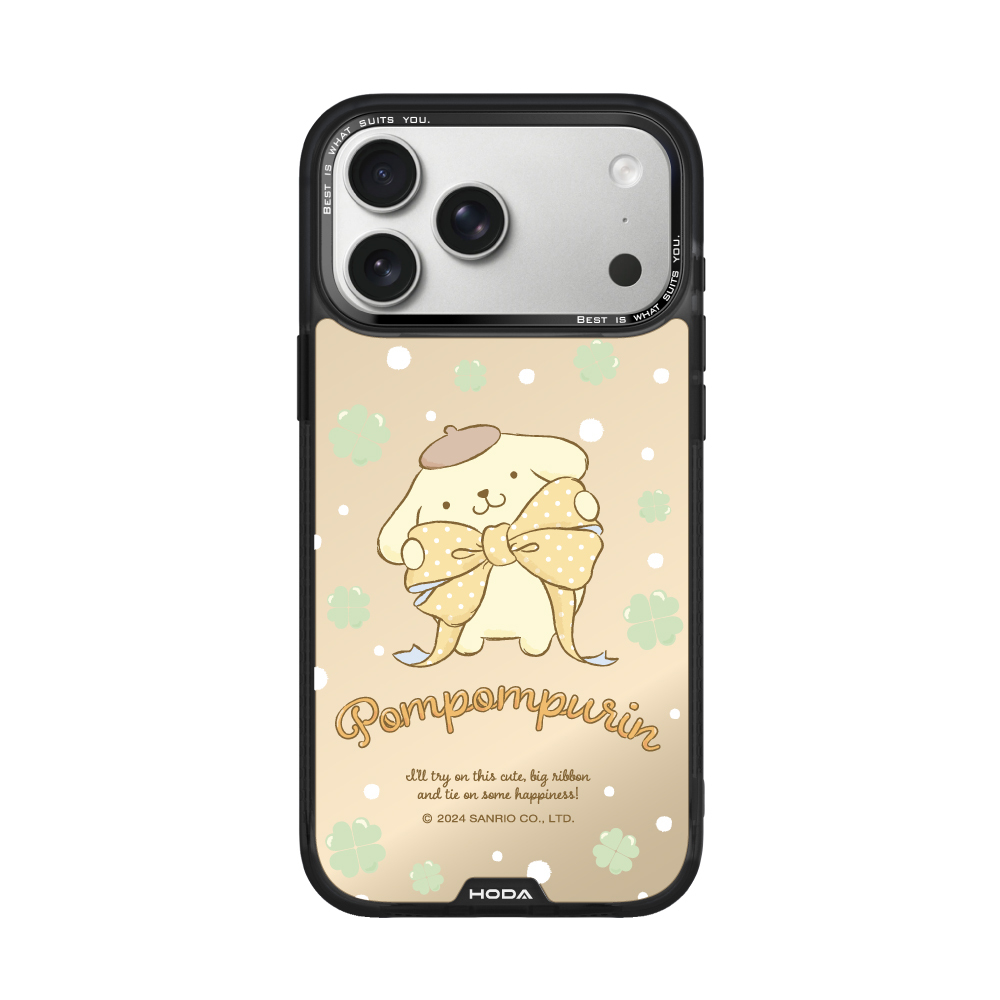 【iPhone 17 / Air / 16 / 15 】Pudding Dog Ribbon