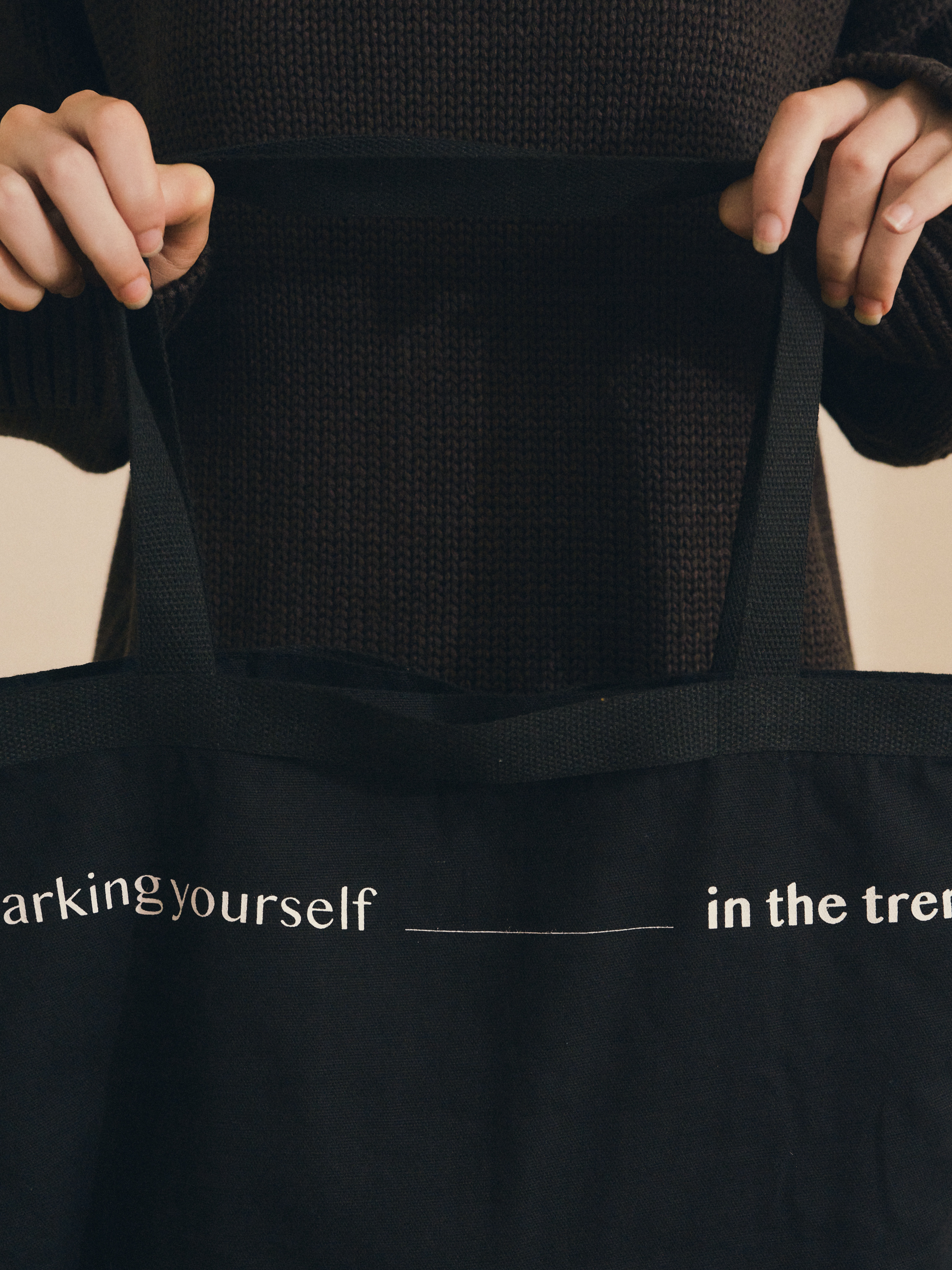 Marking yourself ___________ in the trend.