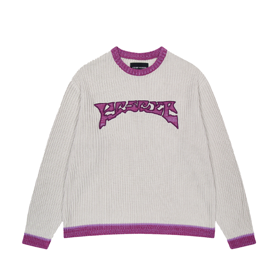 YESEYESEE 25FW Logo Applique Knit Pullover |FLOMMARKET
