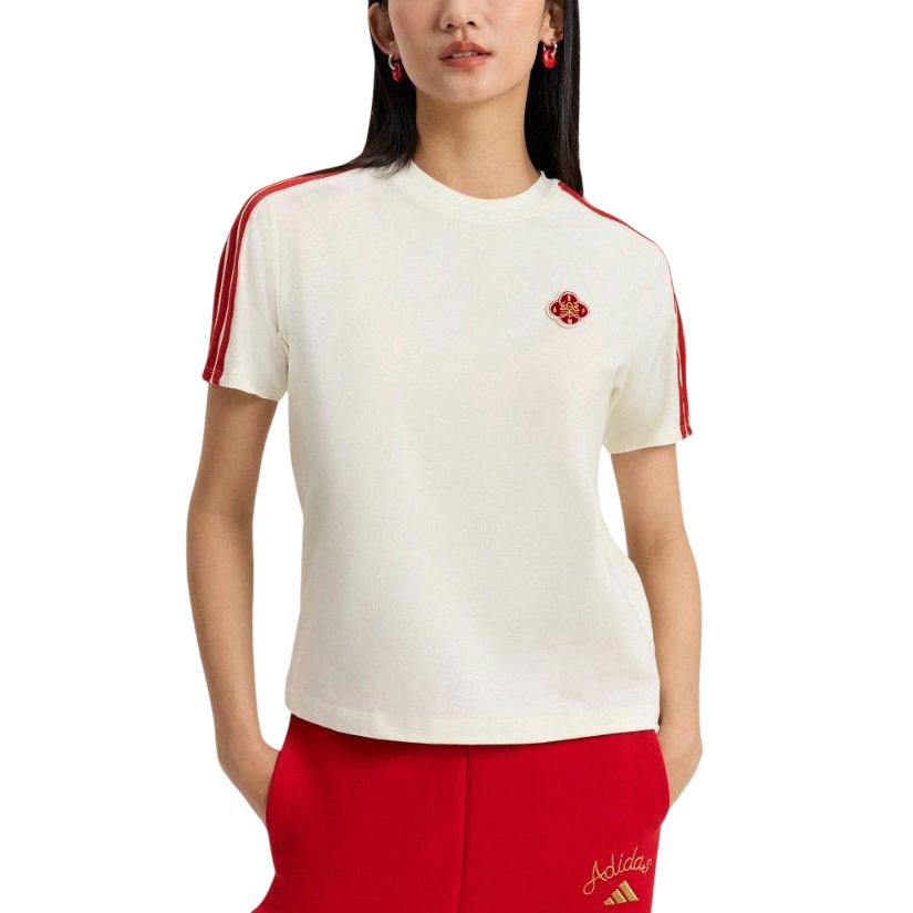 ADIDAS 女 NYR SS TEE 新年 短袖上衣 - KV0507