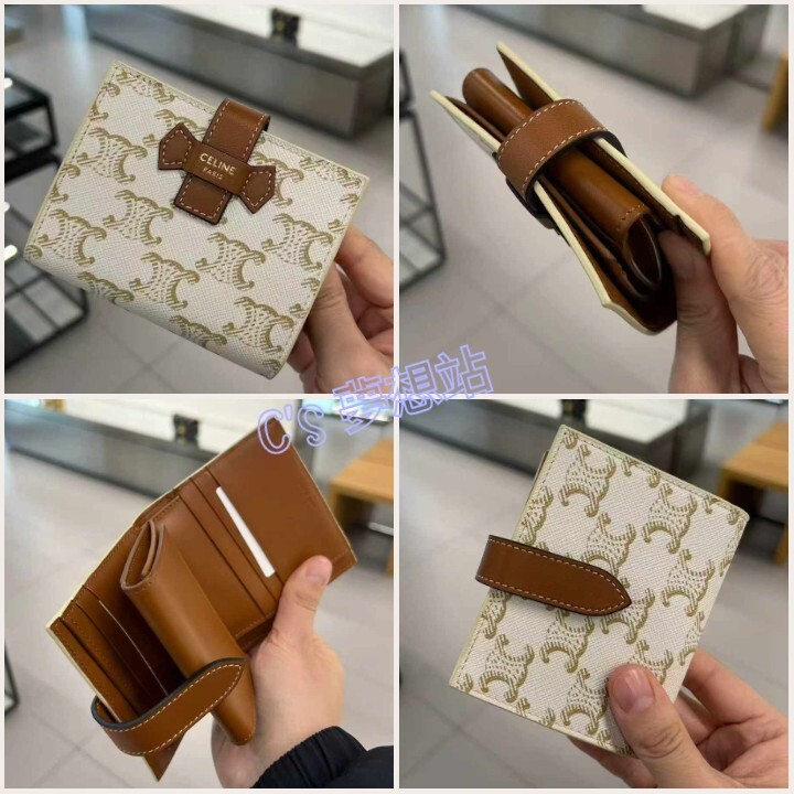 Celine Triomphe Small Strap Wallet