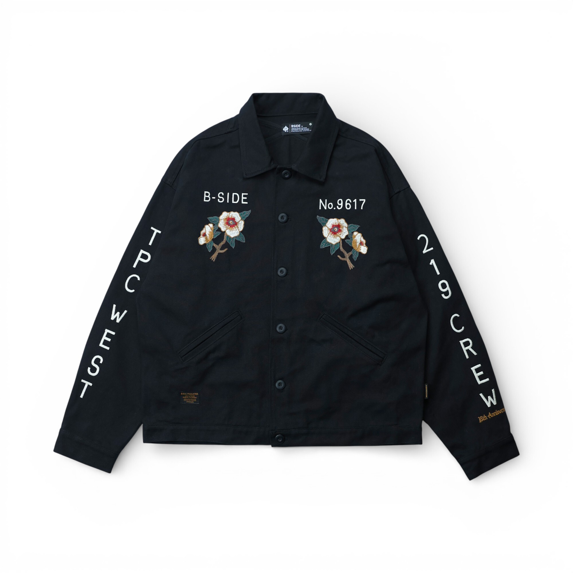 B-SIDE GRAY HAWK SOUVENIR WORK JACKET Black